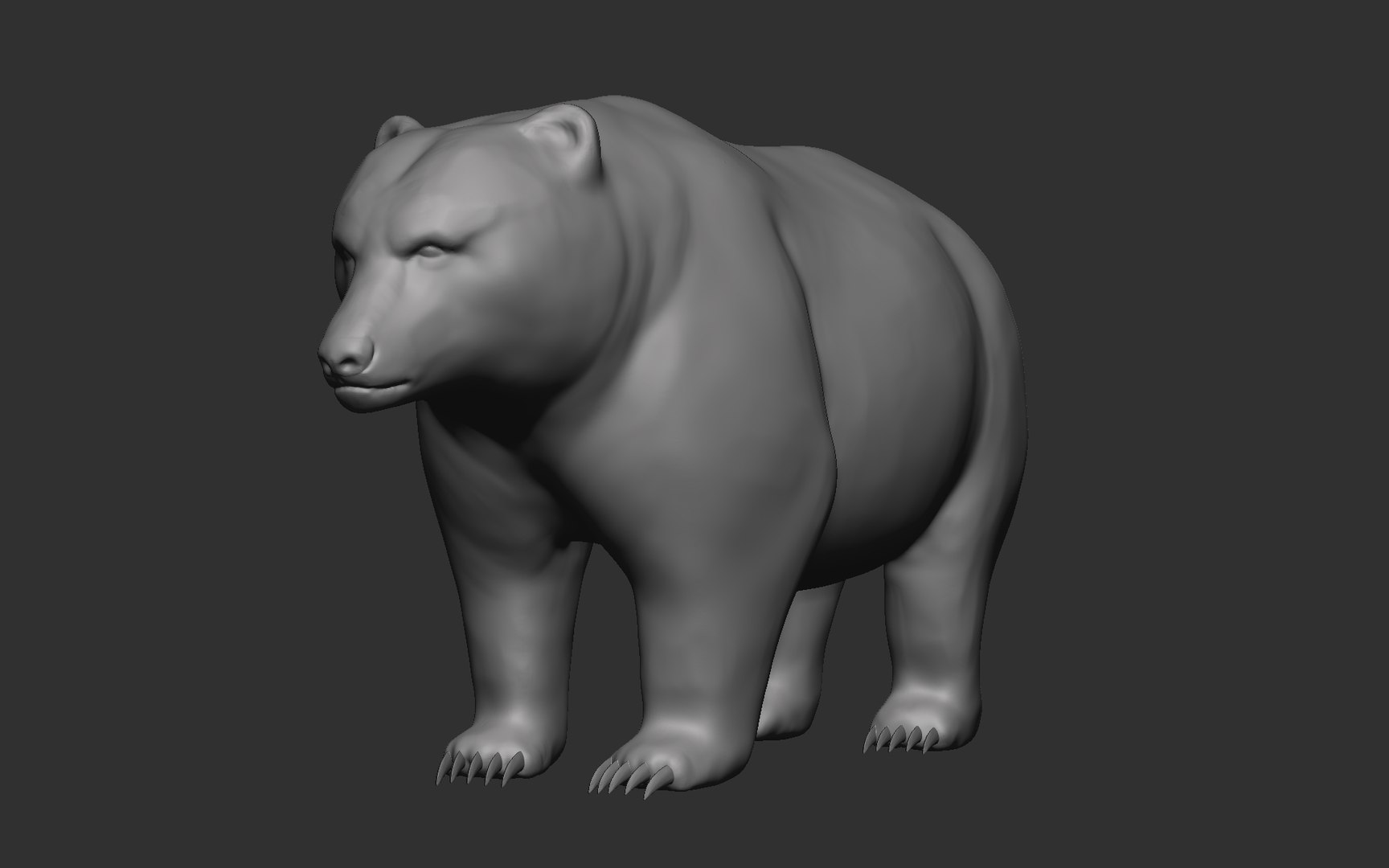3D Bear Base Mesh Model - TurboSquid 1827389