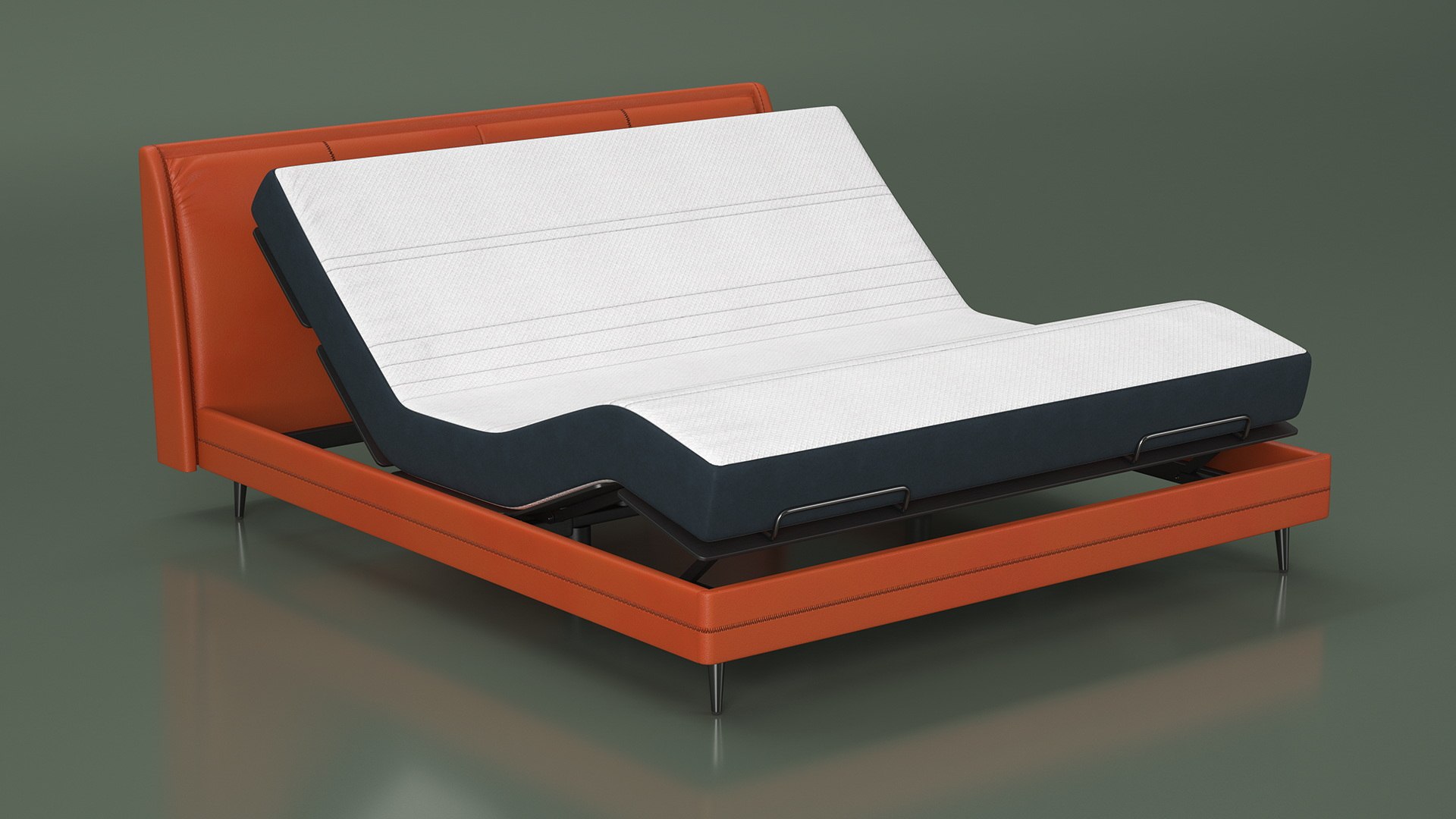 3D Model Smart Bed Pro Xiaomi Orange Curved Mattress - TurboSquid 2256109