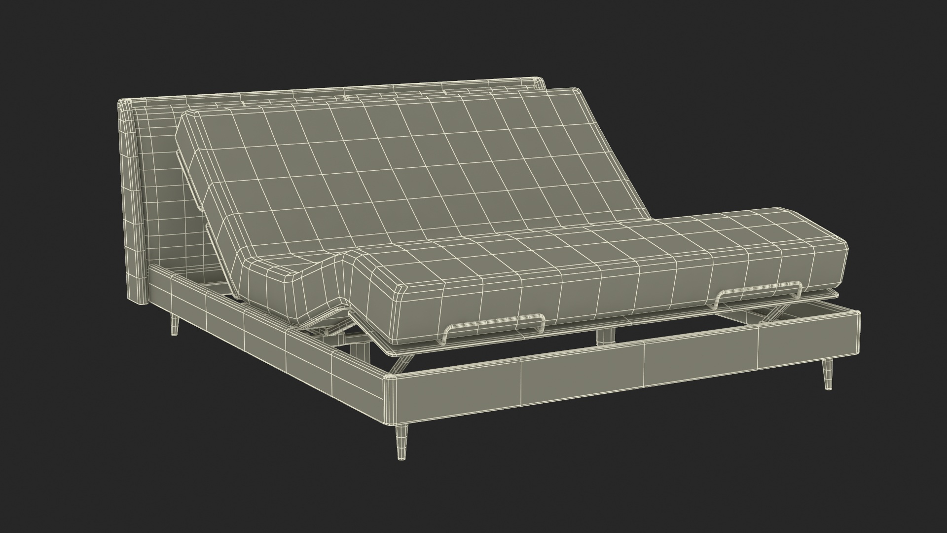 3D Model Smart Bed Pro Xiaomi Orange Curved Mattress - TurboSquid 2256109