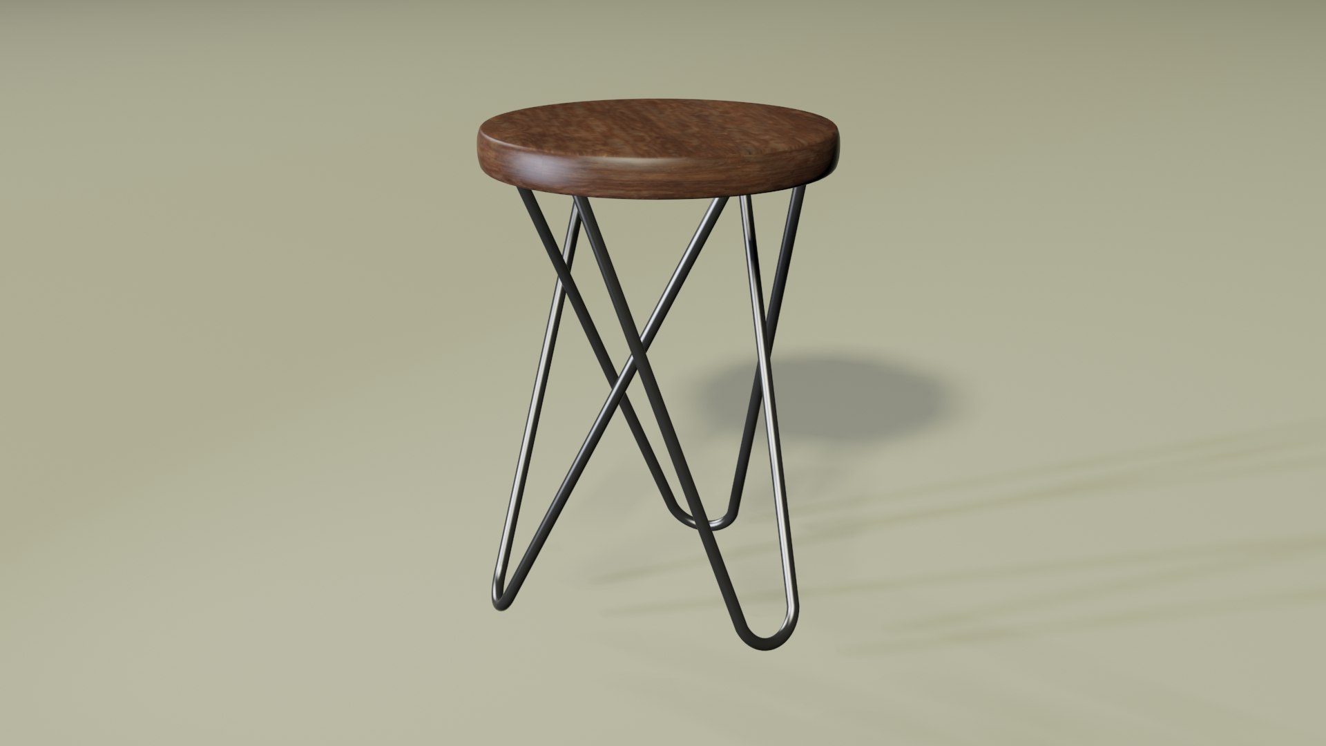 3D Hairpin Stool - TurboSquid 1237843