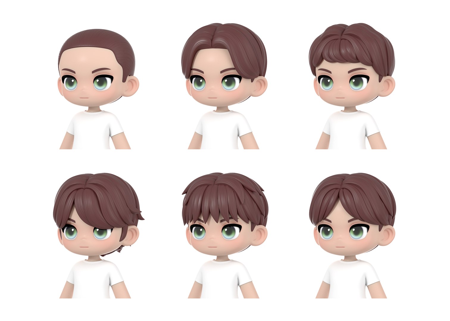 Colin Modular Hair 3D Model - TurboSquid 1941581