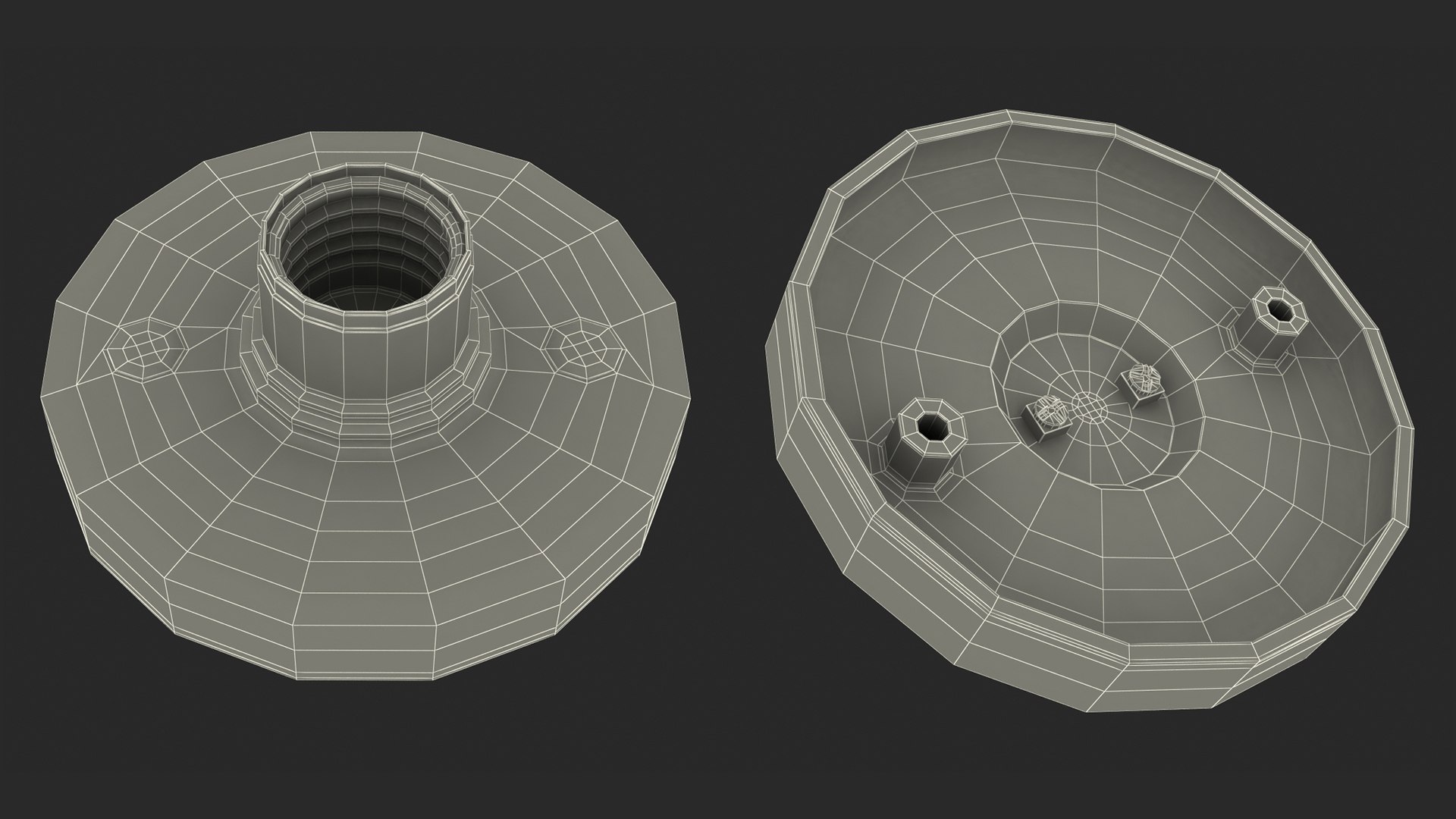 3D Round Screw Light Bulb Socket Model - TurboSquid 2243141