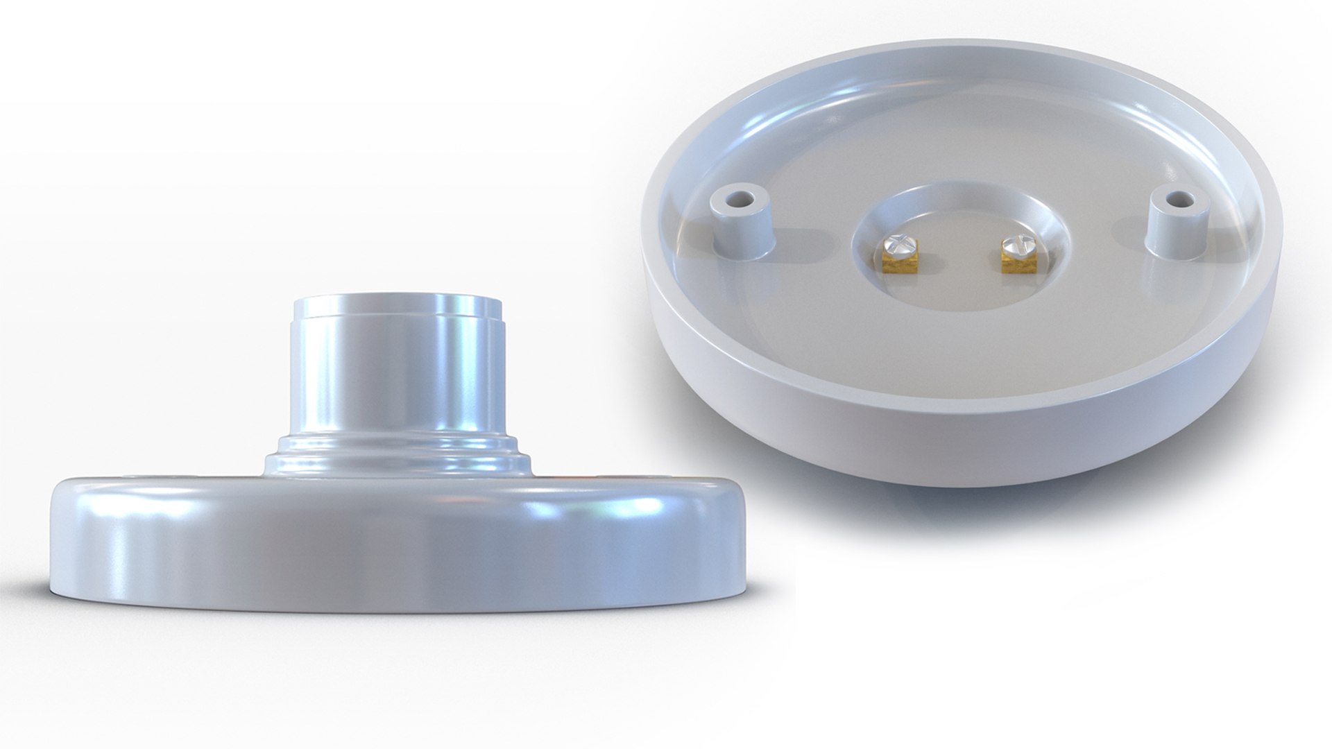 3D Round Screw Light Bulb Socket Model - TurboSquid 2243141