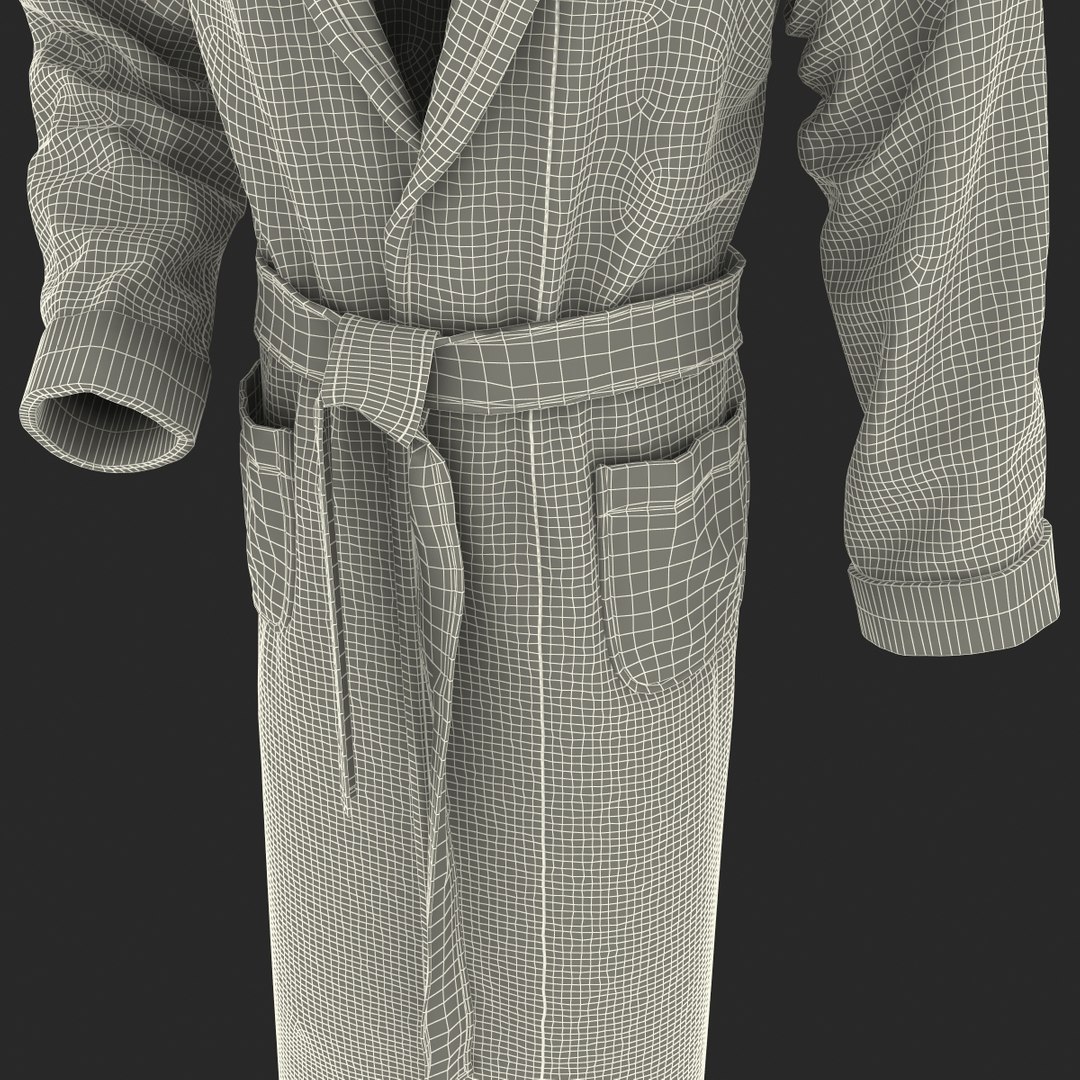 bathrobe modeled 3d model