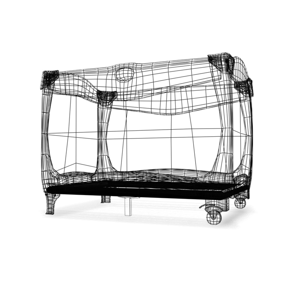 3d Model Baby Cot