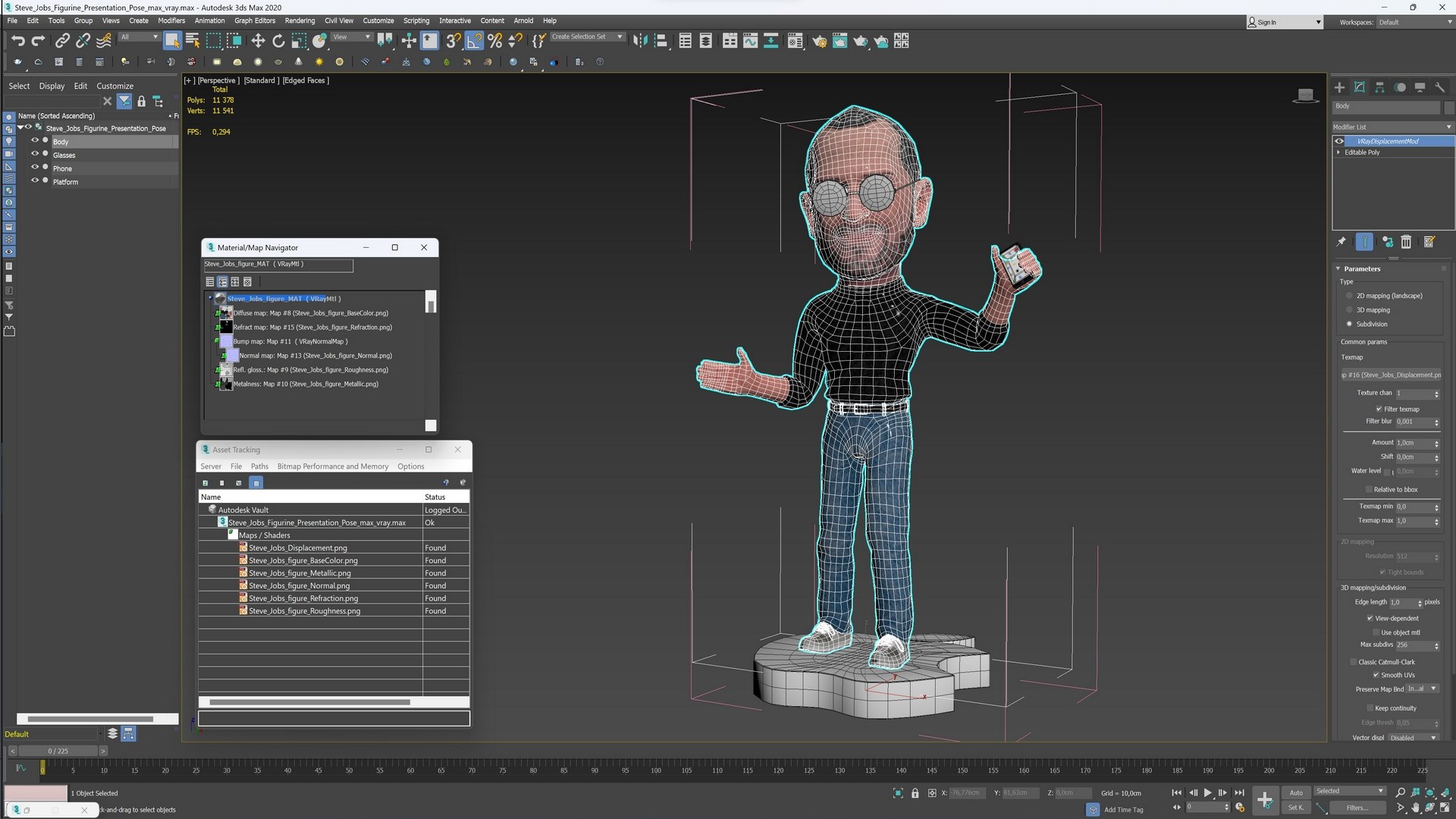 3D Steve Jobs Figurine Presentation Pose For 3D Print Model ...