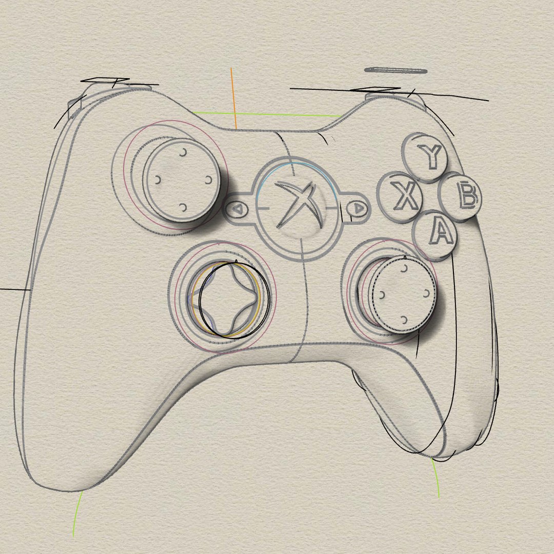 3D xbox controller - TurboSquid 1300202