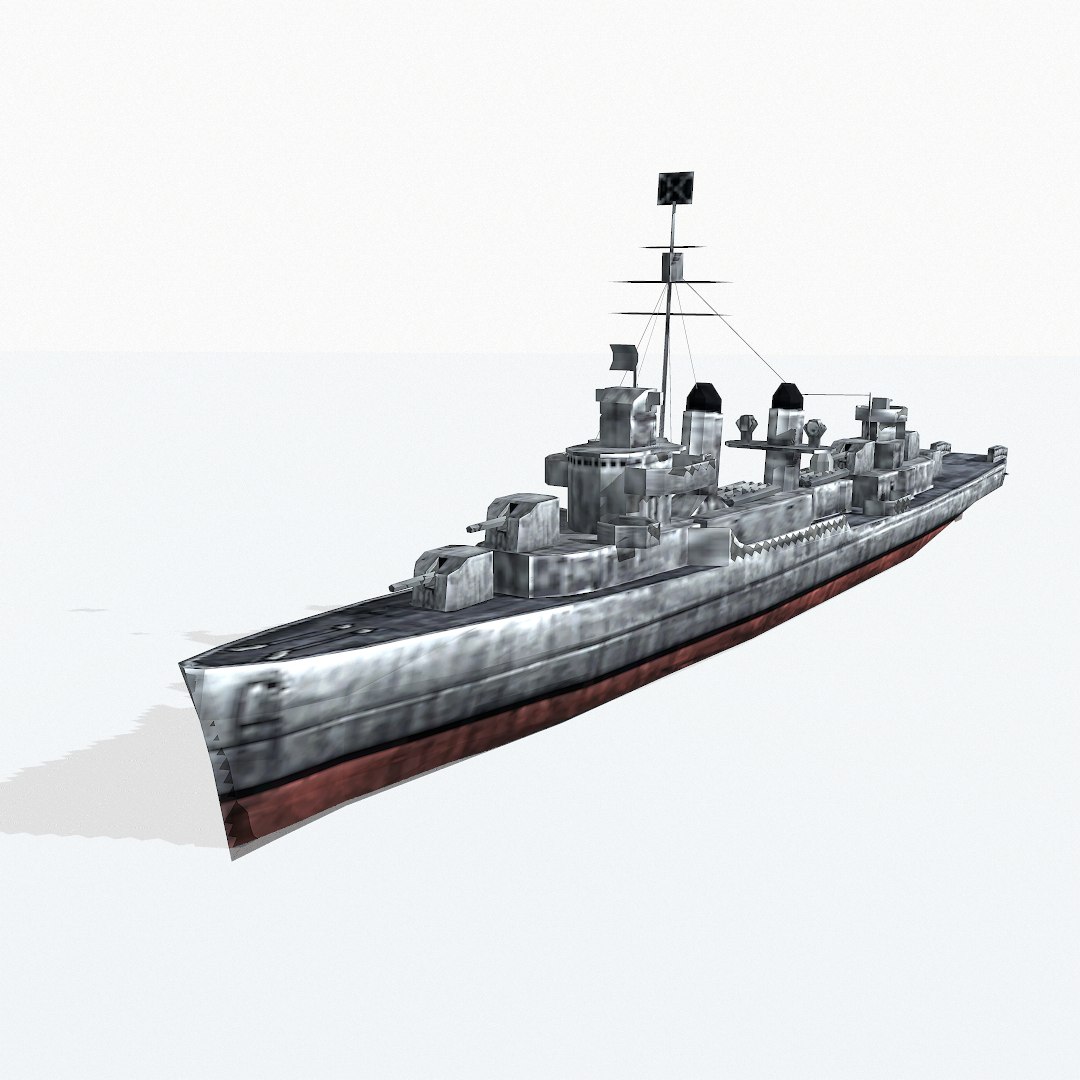 3d Model Fletcher Class Destroyers
