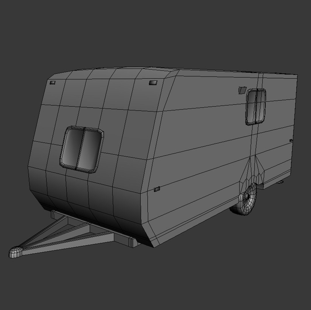 3D trailer camp model - TurboSquid 1221601
