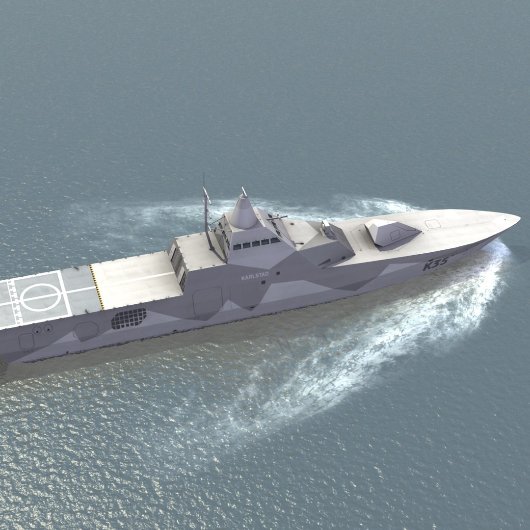 Hswms Karlstad K35 Corvette 3ds