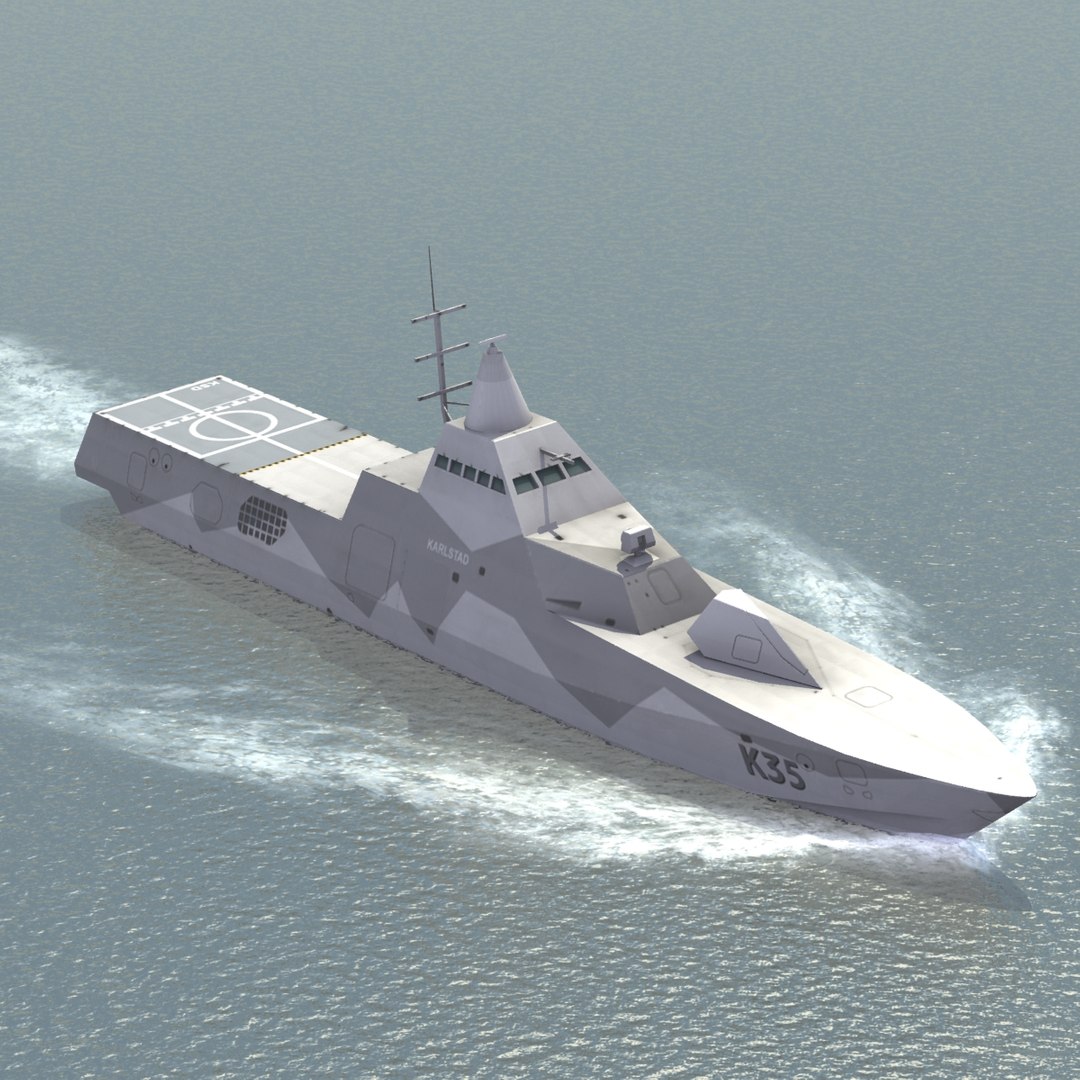 Hswms Karlstad K35 Corvette 3ds