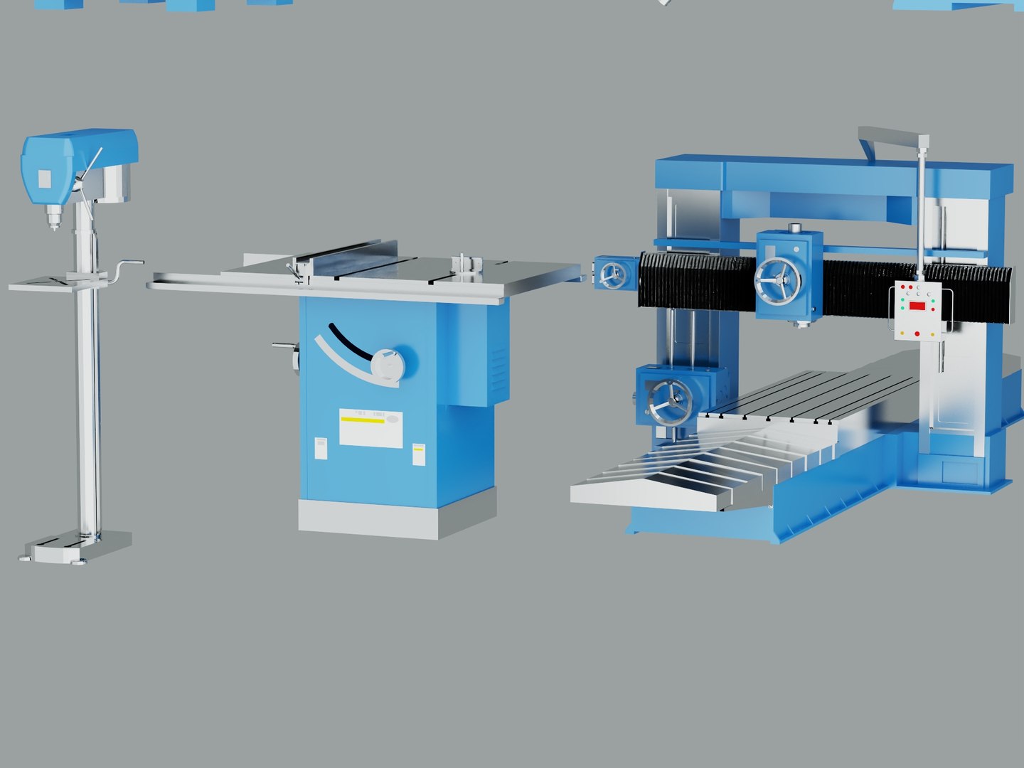 3D Model Max-V-RaIndustrial Drilling Milling Machine Tool Packy ...