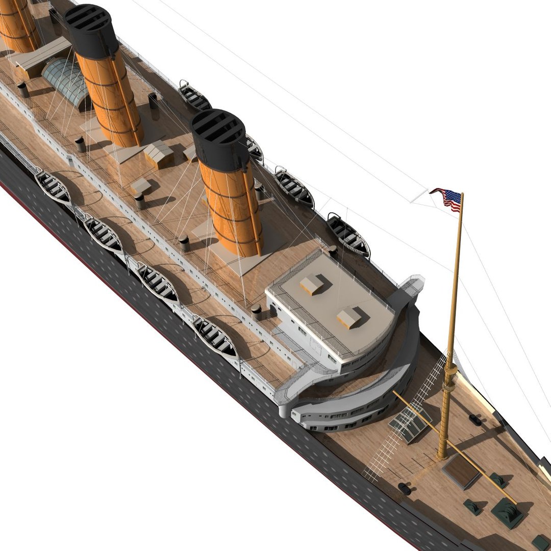 Rms Lusitania 3d Max