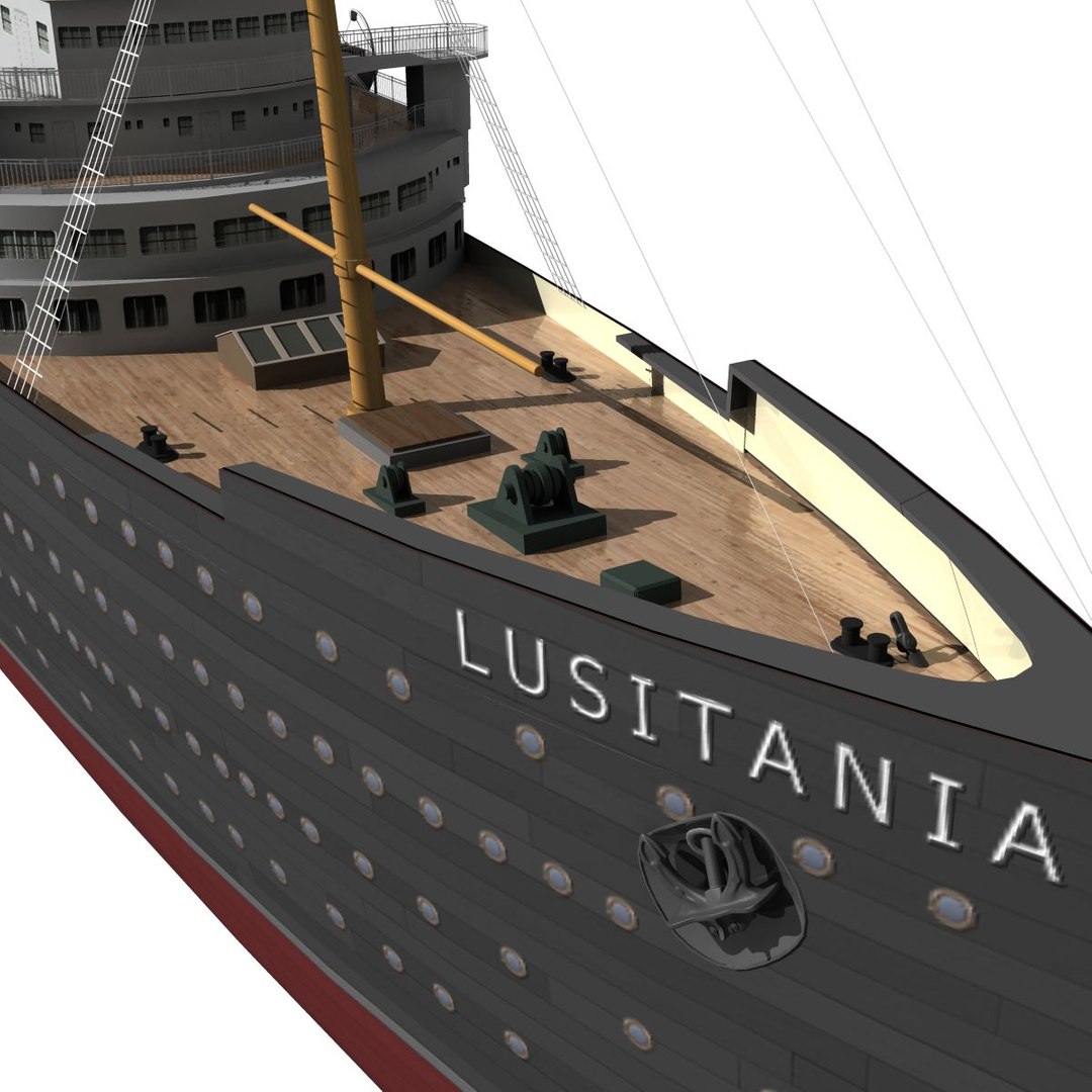 Rms Lusitania 3d Max
