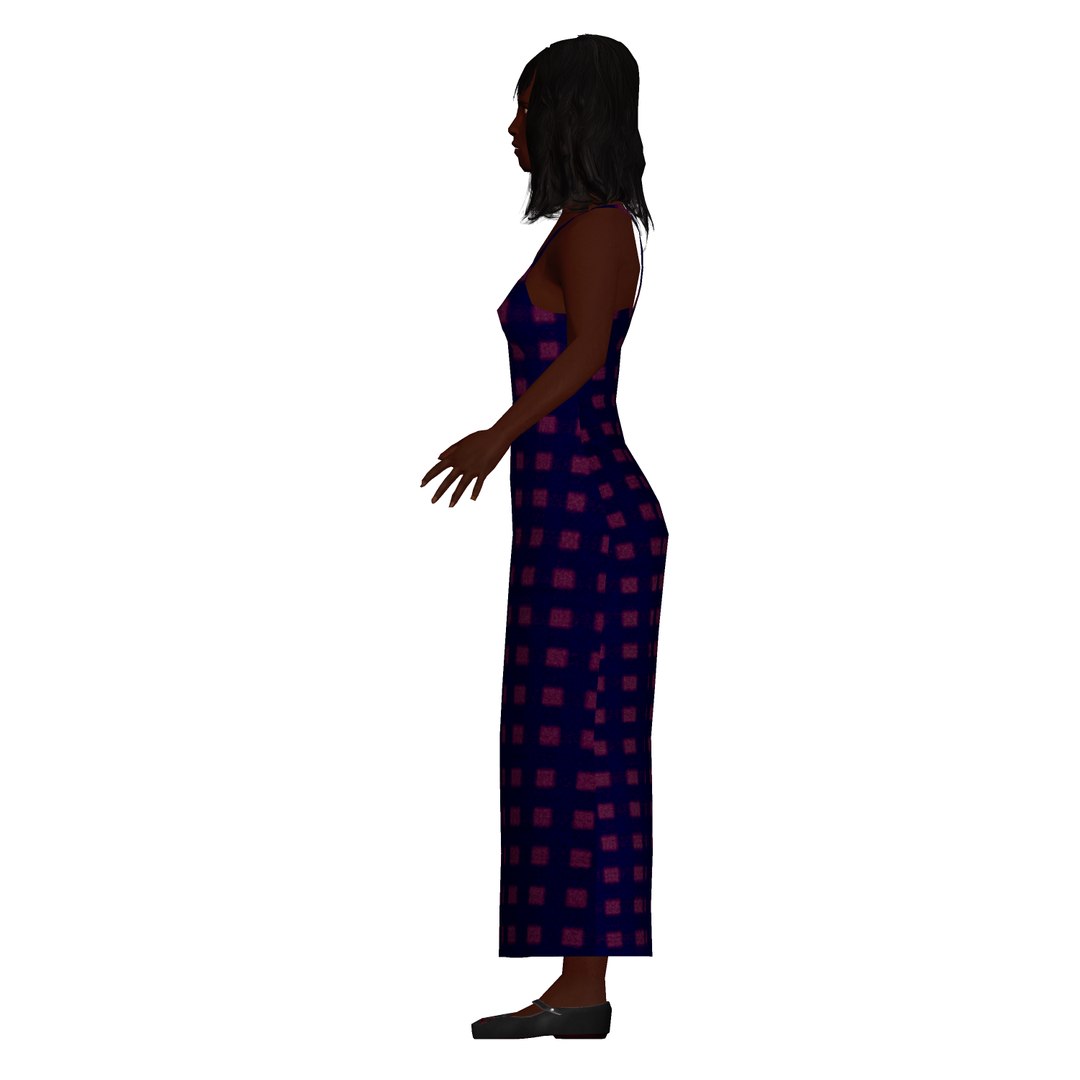 Low-poly Woman Dress 3D Model - TurboSquid 1654664