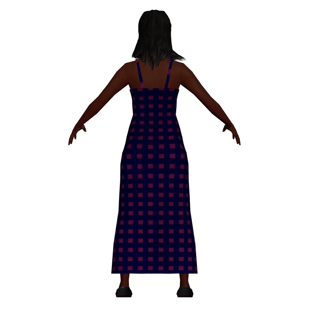 Low-poly Woman Dress 3D Model - TurboSquid 1654664