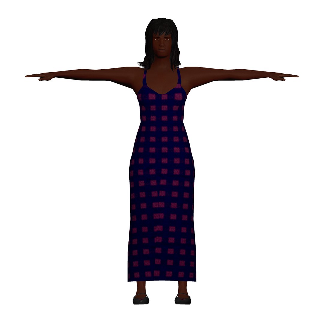 Low-poly Woman Dress 3D Model - TurboSquid 1654664