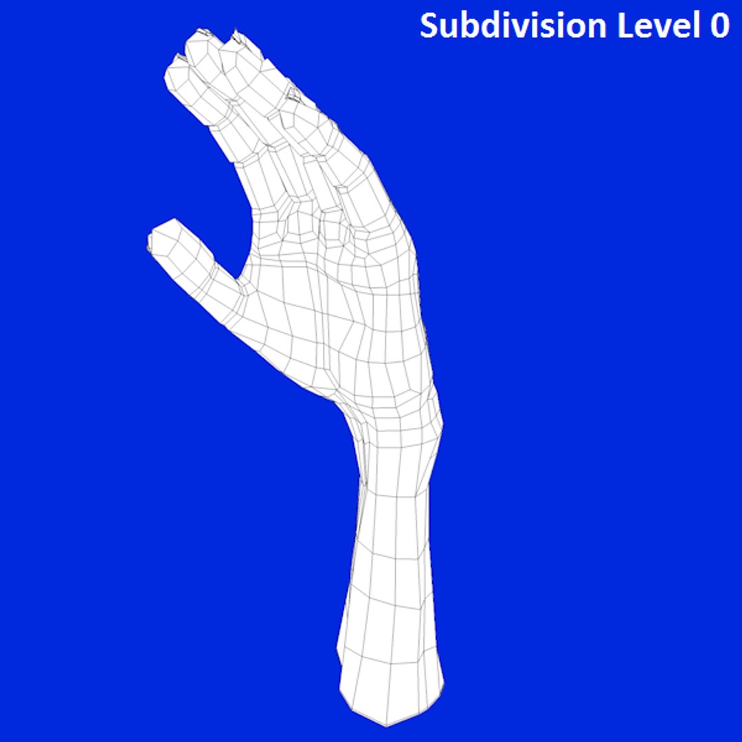 3d model realistic zombie hand