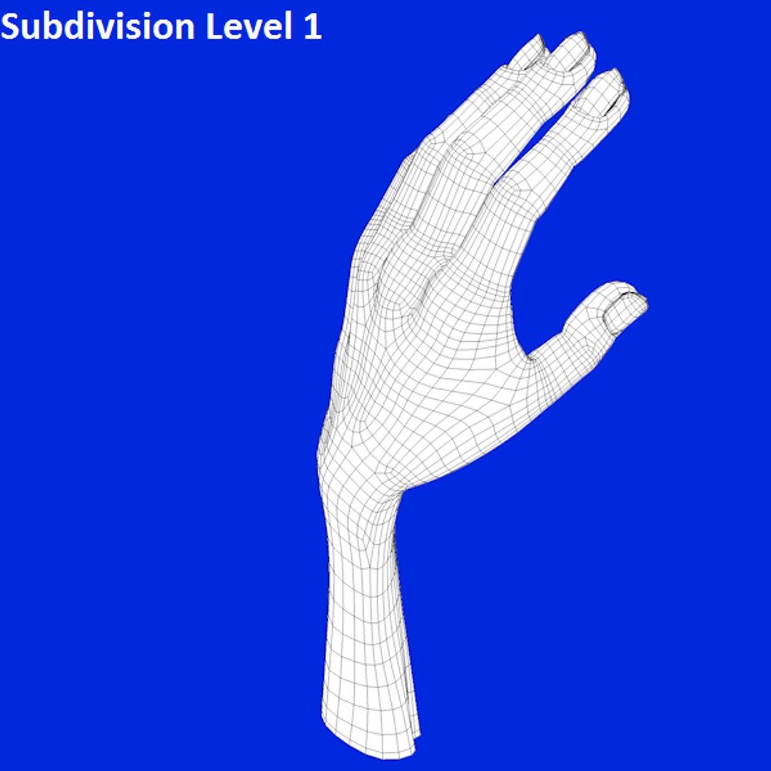 3d model realistic zombie hand