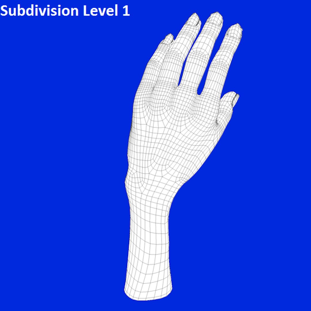 3d model realistic zombie hand