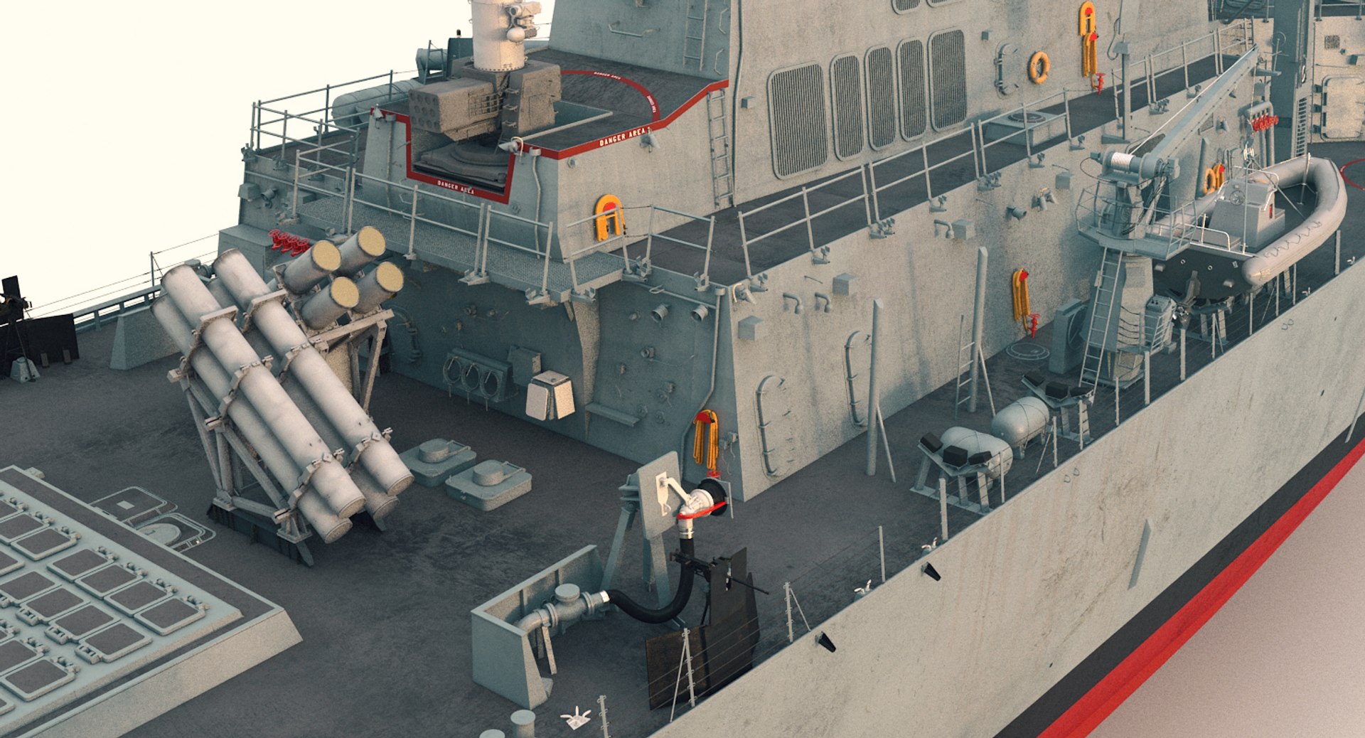 Uss carney ddg 3D model - TurboSquid 1420836
