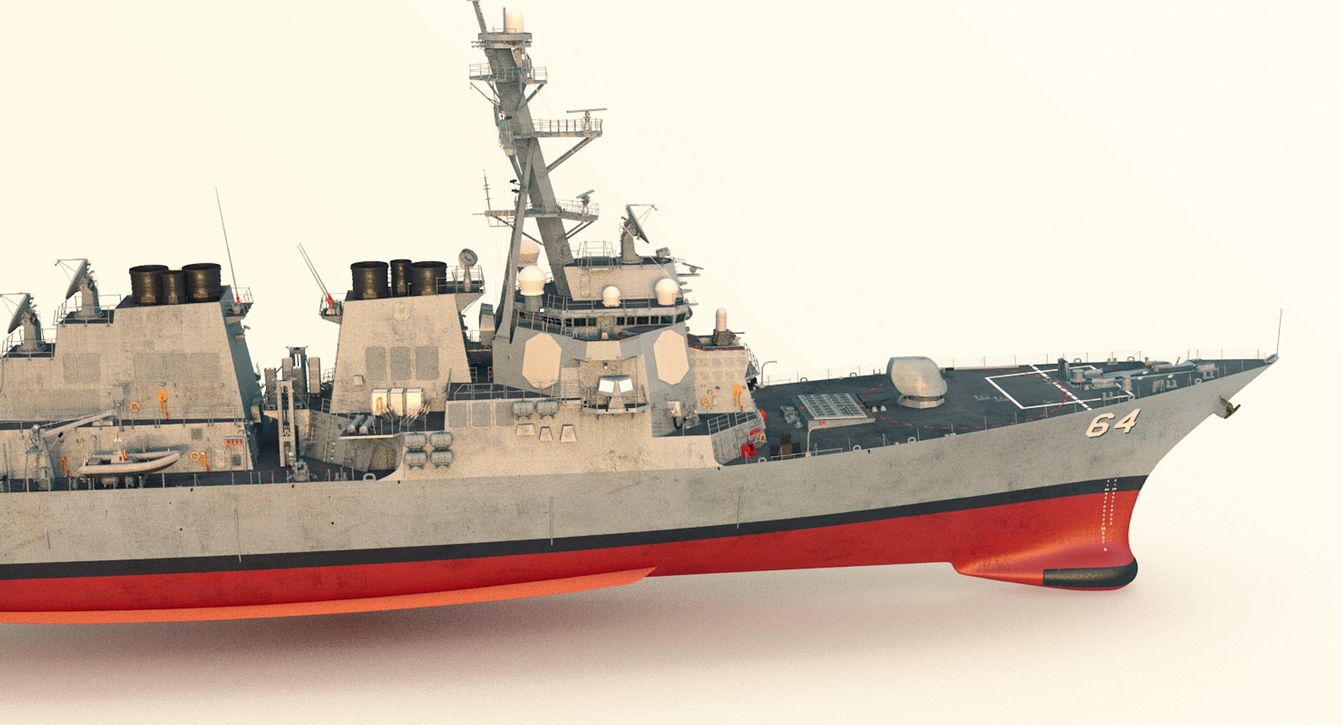 Uss carney ddg 3D model - TurboSquid 1420836