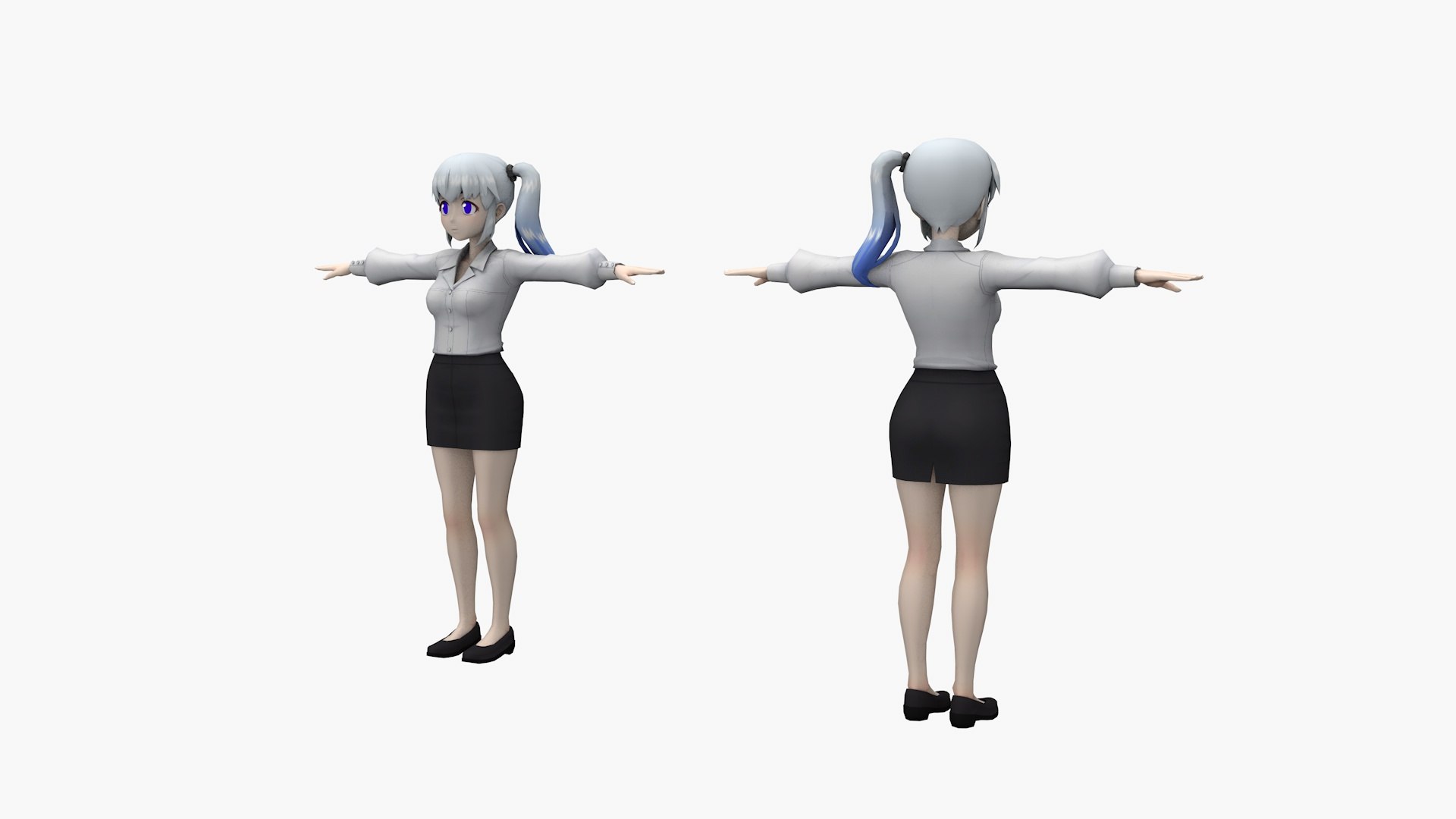 3D Anime Teacher V3 Model - TurboSquid 1853307
