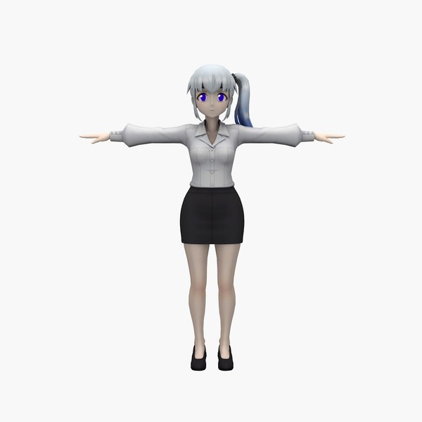 3D Anime Teacher V3 model - TurboSquid 1853307
