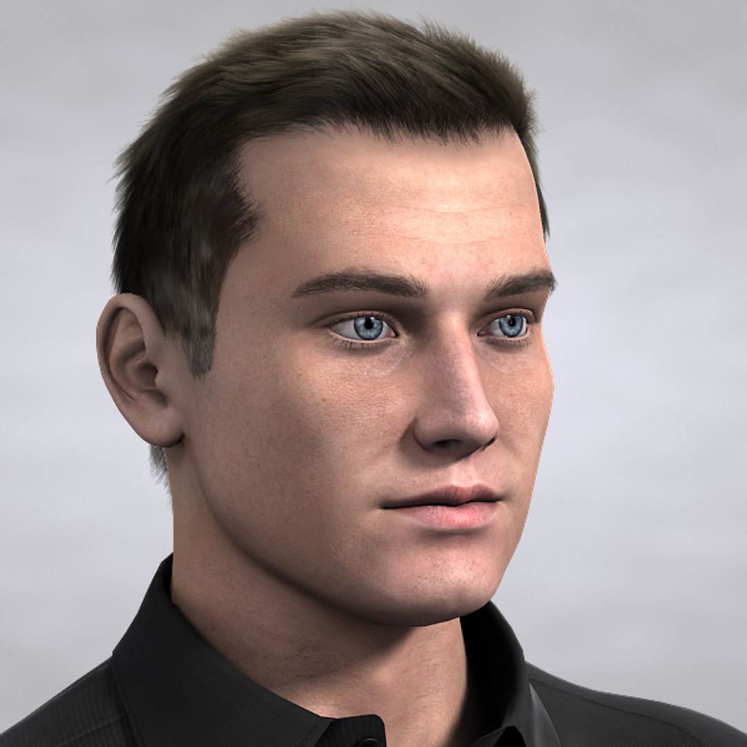 Rigged Dave Realistic Male 3d Model