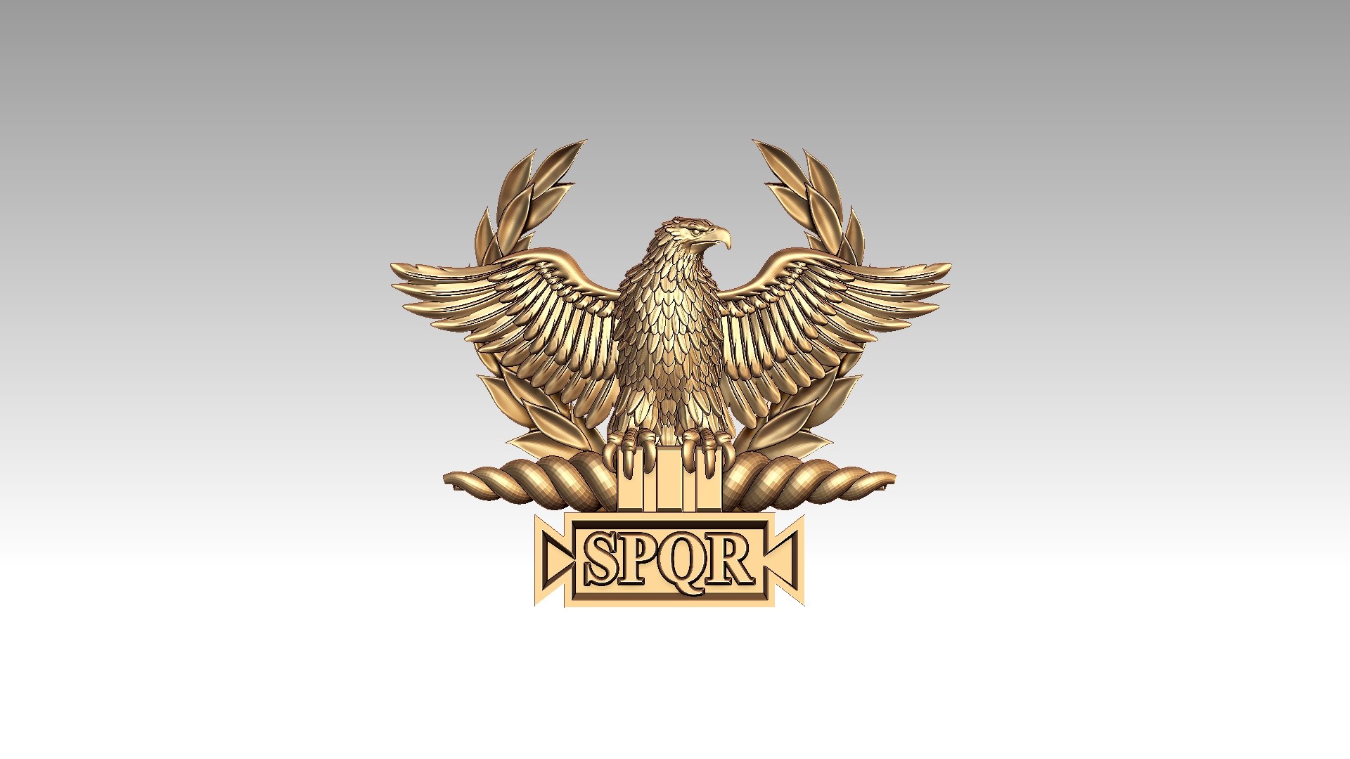 EMBLEM Roman Empire SPQR 3D Model - TurboSquid 2136917