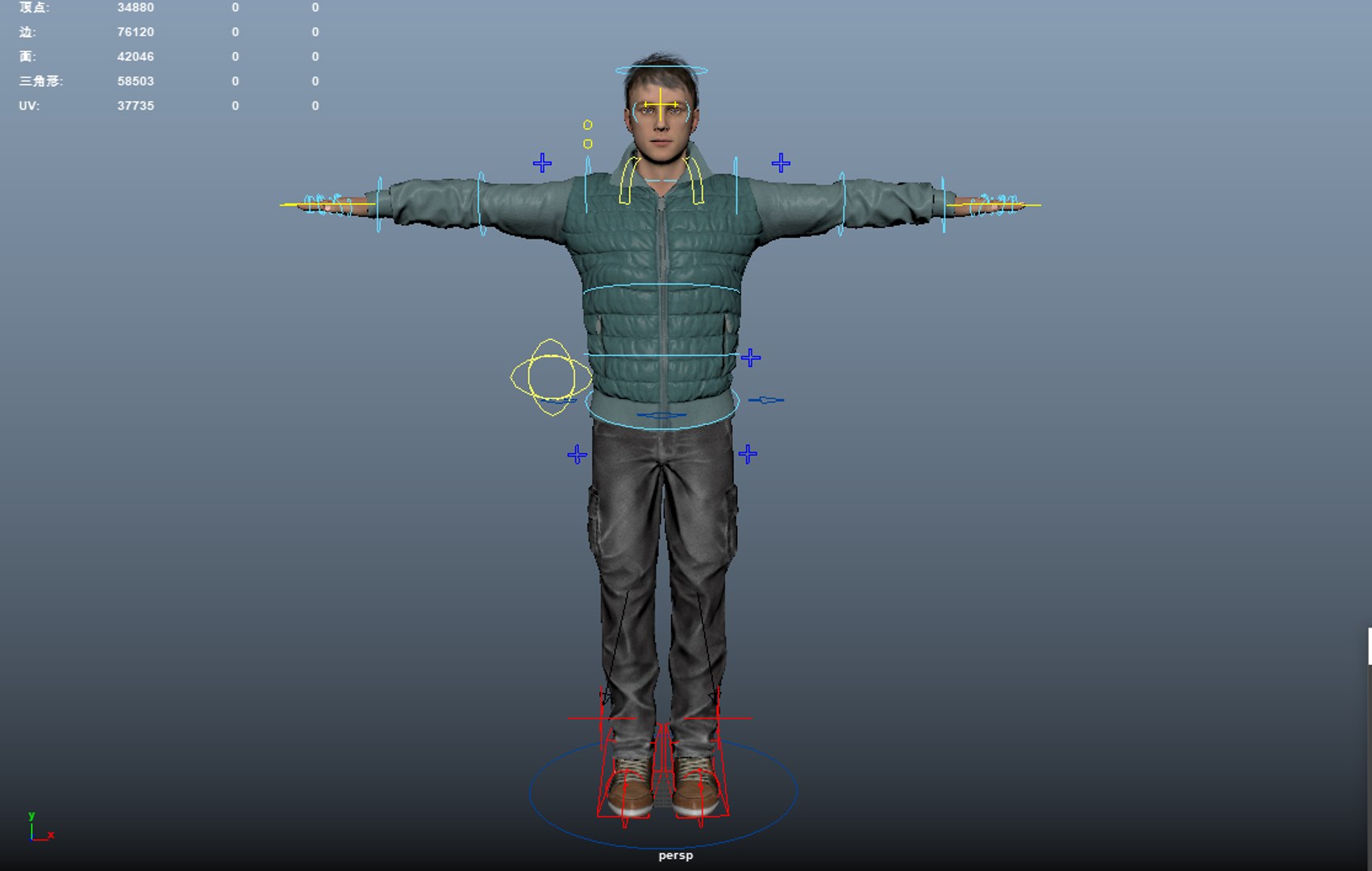 Man In Down Jacket 3D Model - TurboSquid 2251123