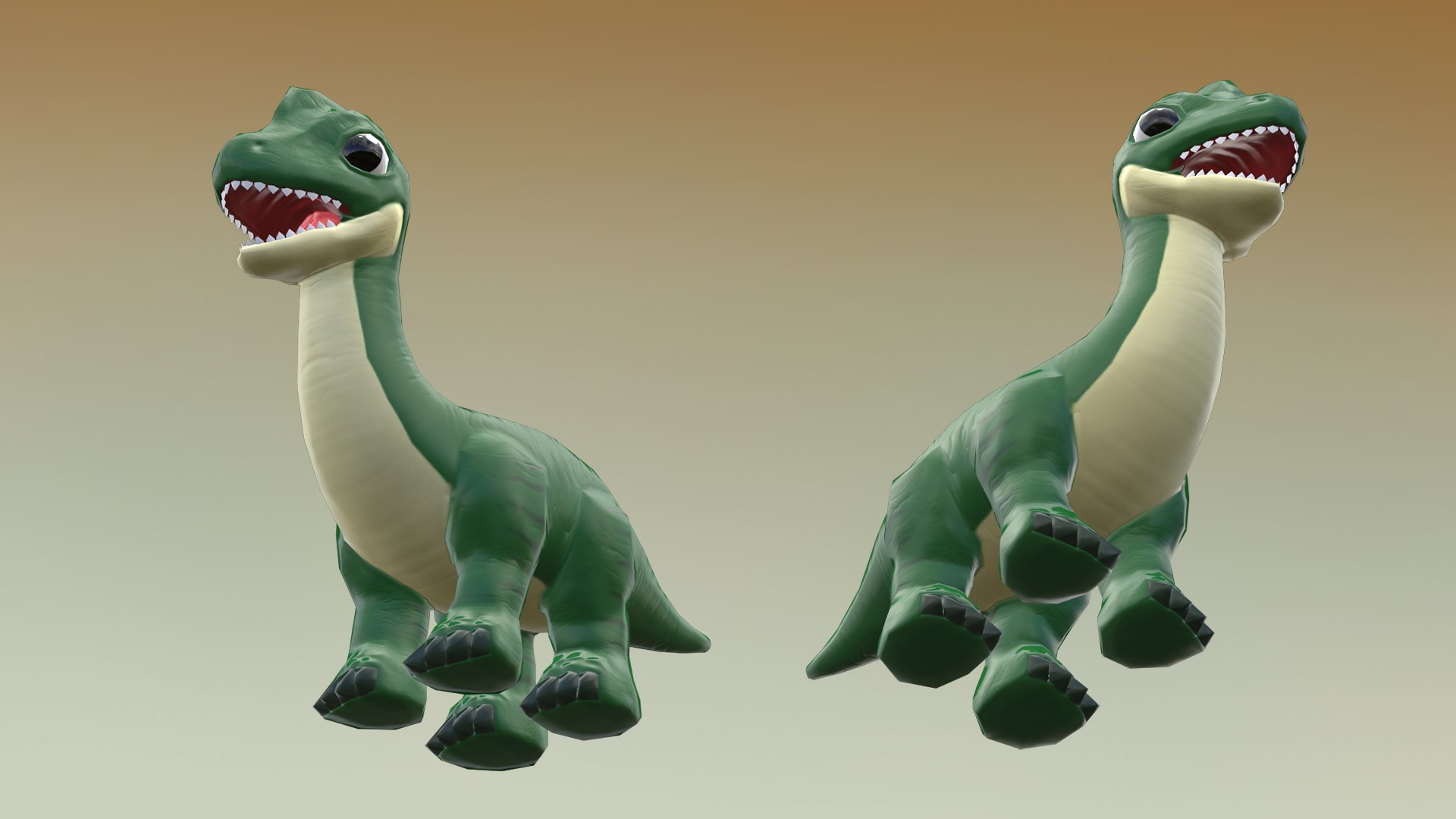 3D Brachiosaurus Baby - Dinosaur Charactor - TurboSquid 2195143