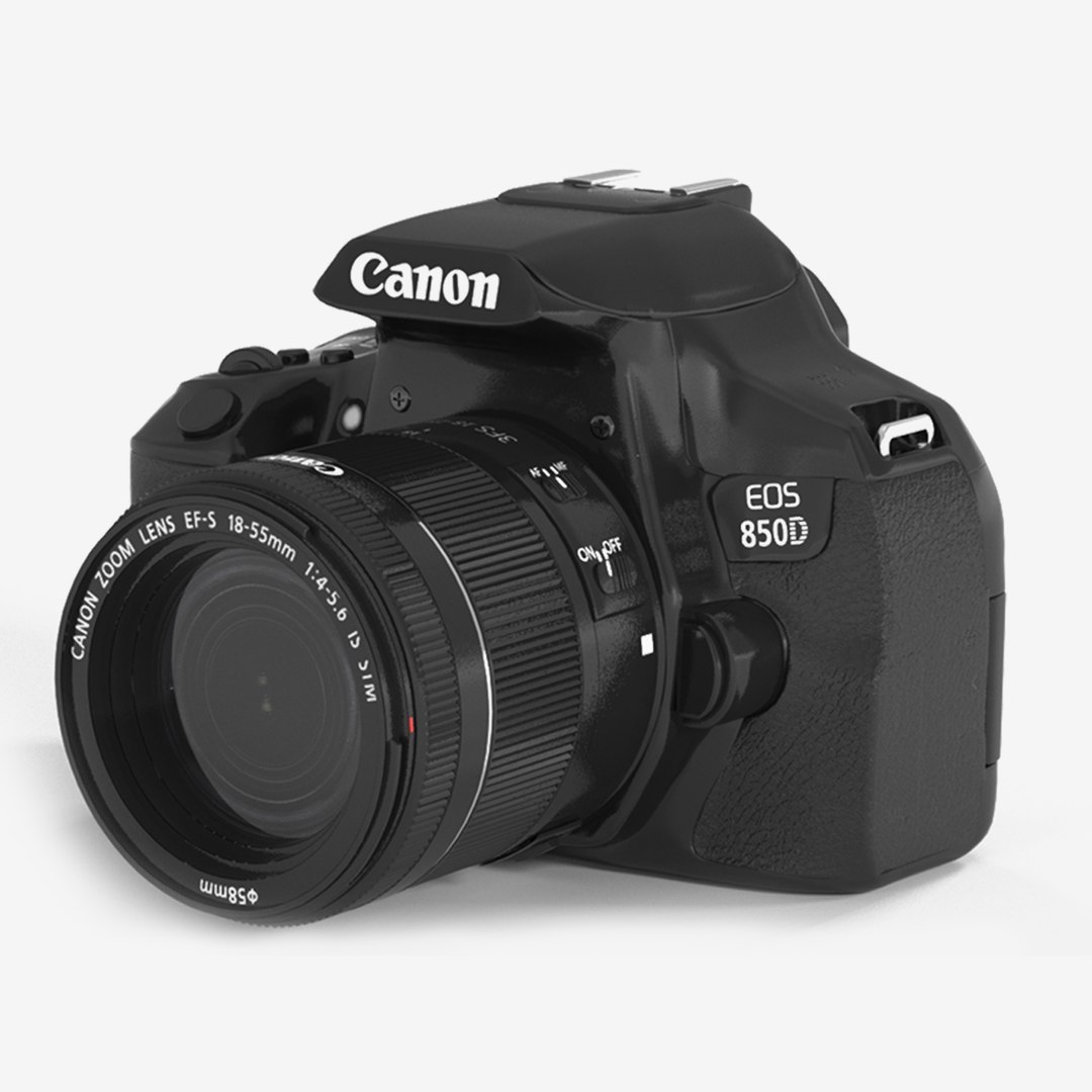 3D Canon EOS 850D 24 Digital SLR Camera - TurboSquid 2235661