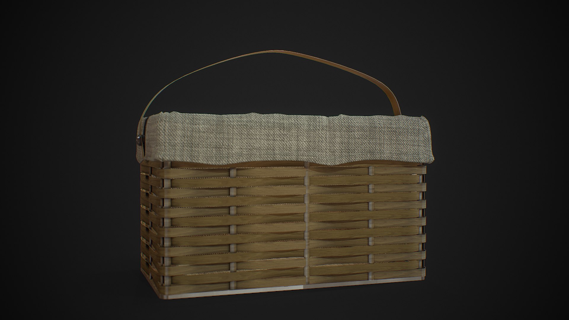 Boho Style Basket 3D Model - TurboSquid 1715385