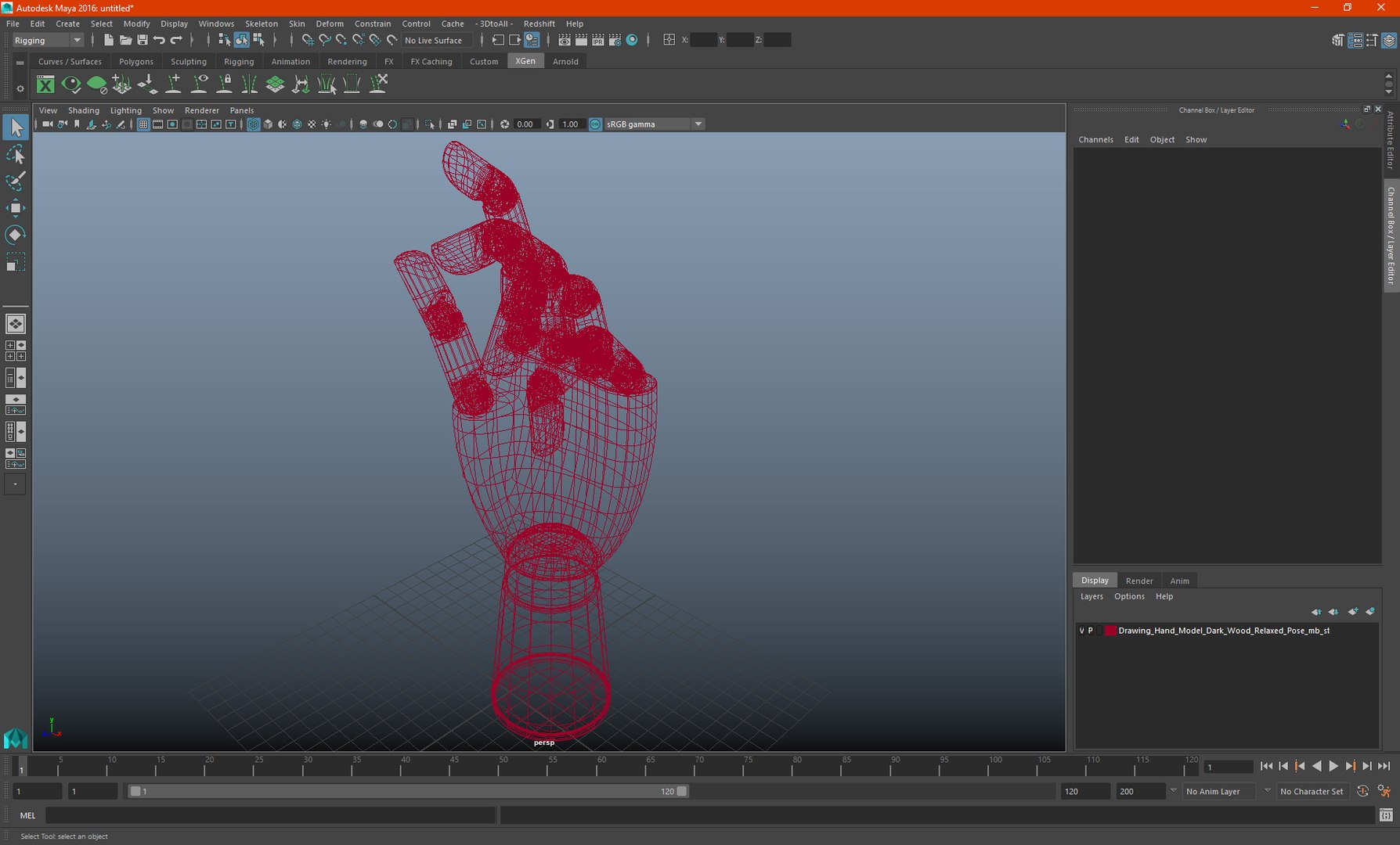 Wooden Drawing Hand Model Relaxed Pose Model - TurboSquid 1991647