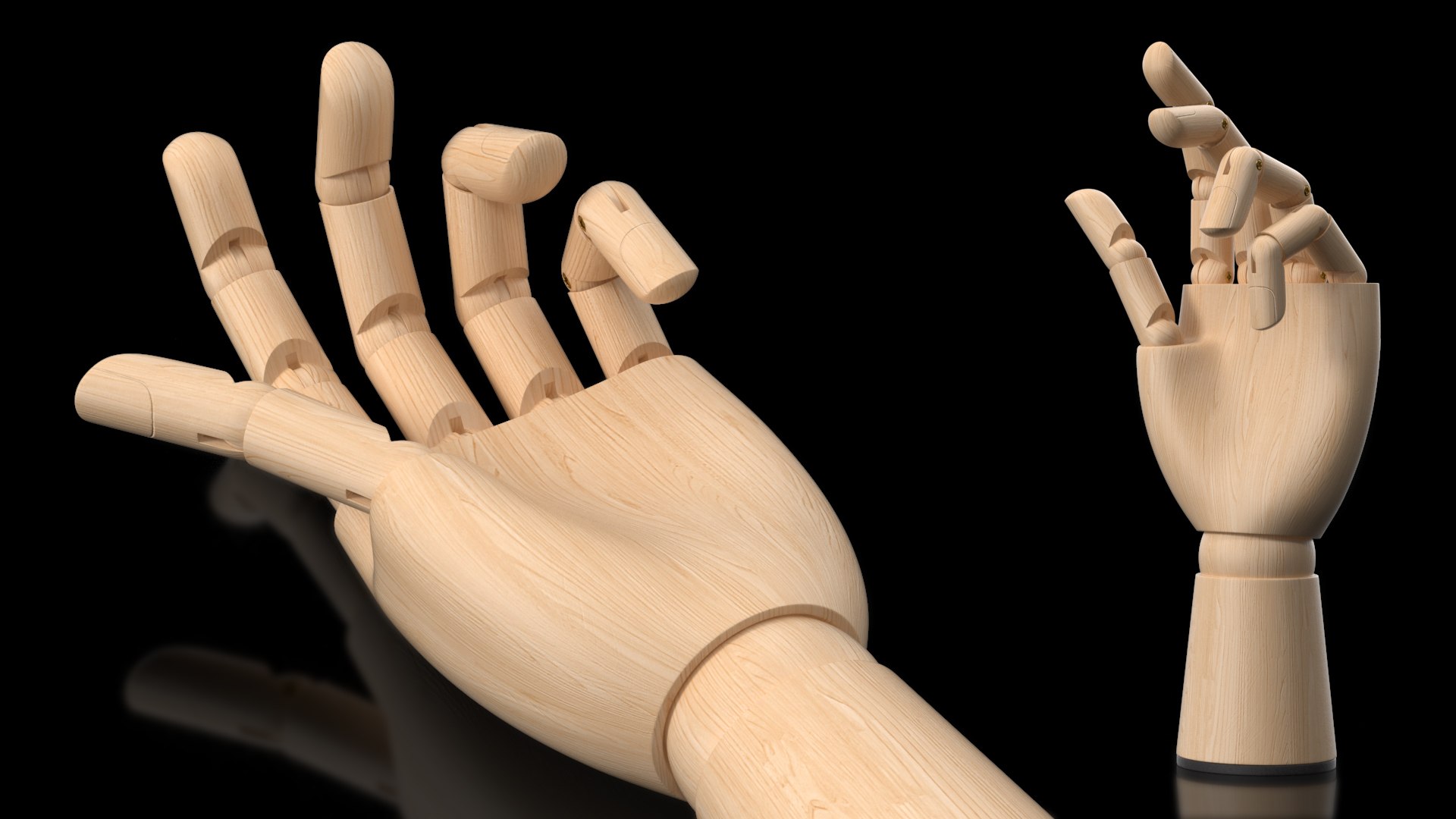 Wooden Drawing Hand Model Relaxed Pose Model - TurboSquid 1991647