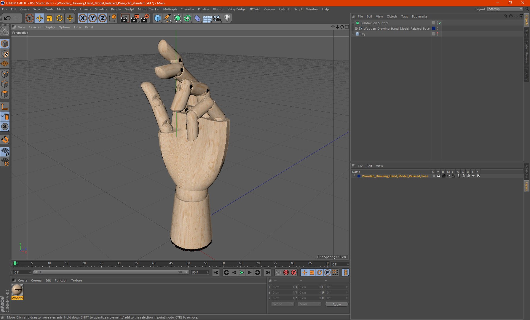 Wooden Drawing Hand Model Relaxed Pose Model - TurboSquid 1991647
