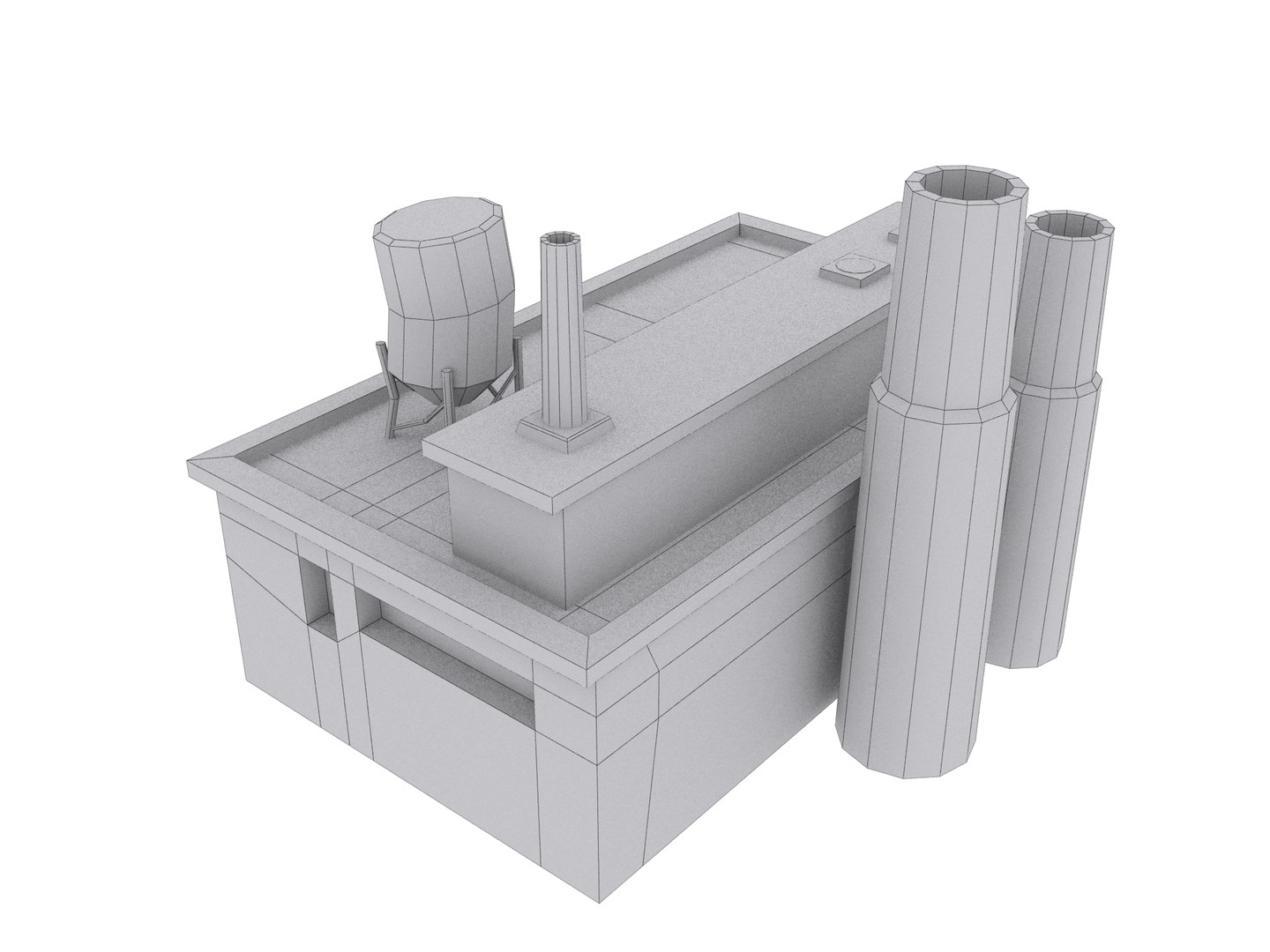 Brick Factory 3D Model - TurboSquid 1294711