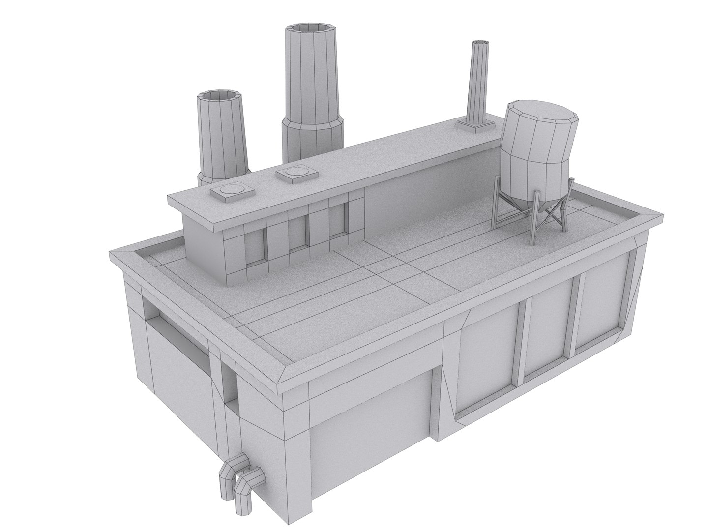 Brick Factory 3D Model - TurboSquid 1294711