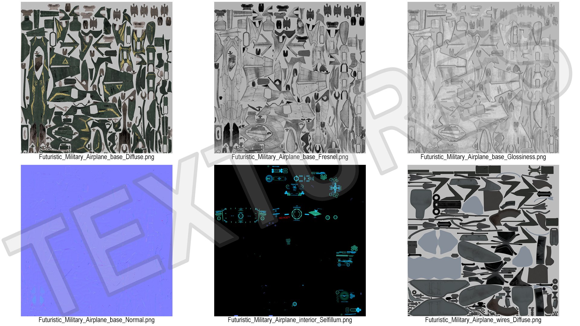 Futuristic Damaged Fighter Aircraft 3D Model - TurboSquid 2299958