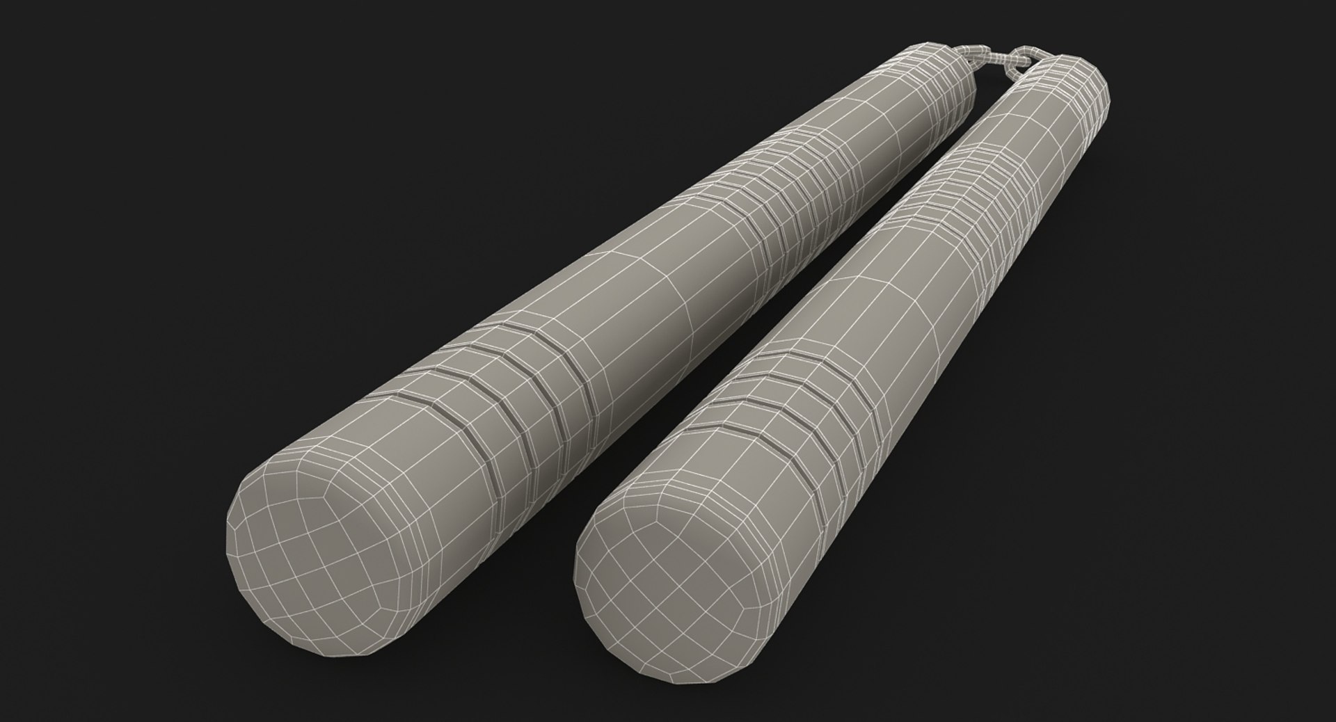Nunchaku 02 Color 2 3D Model - TurboSquid 1250080