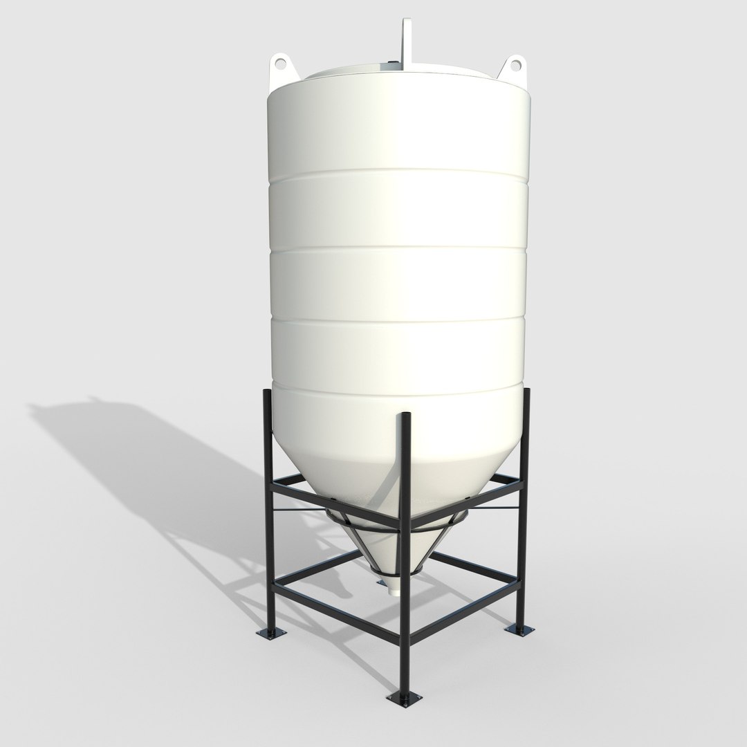 3D Industrial Cone Tank Model - TurboSquid 2313856