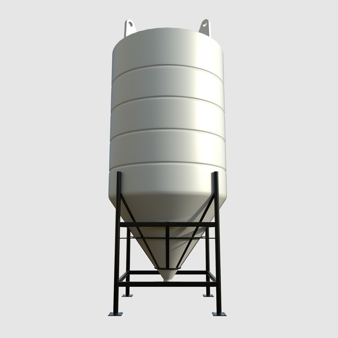 3D Industrial Cone Tank Model - TurboSquid 2313856
