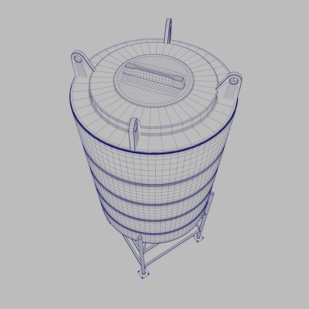 3D Industrial Cone Tank Model - TurboSquid 2313856
