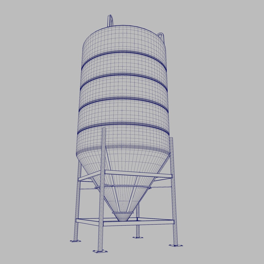 3D Industrial Cone Tank Model - TurboSquid 2313856