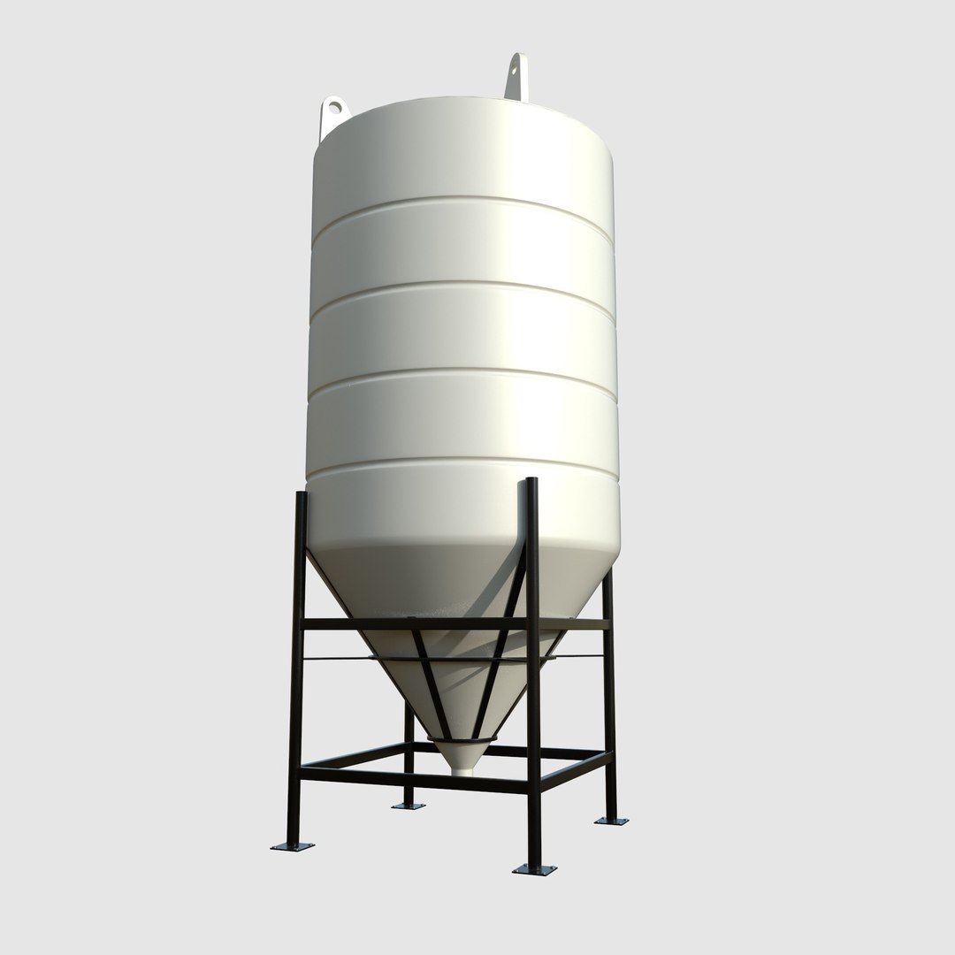 3D Industrial Cone Tank Model - TurboSquid 2313856