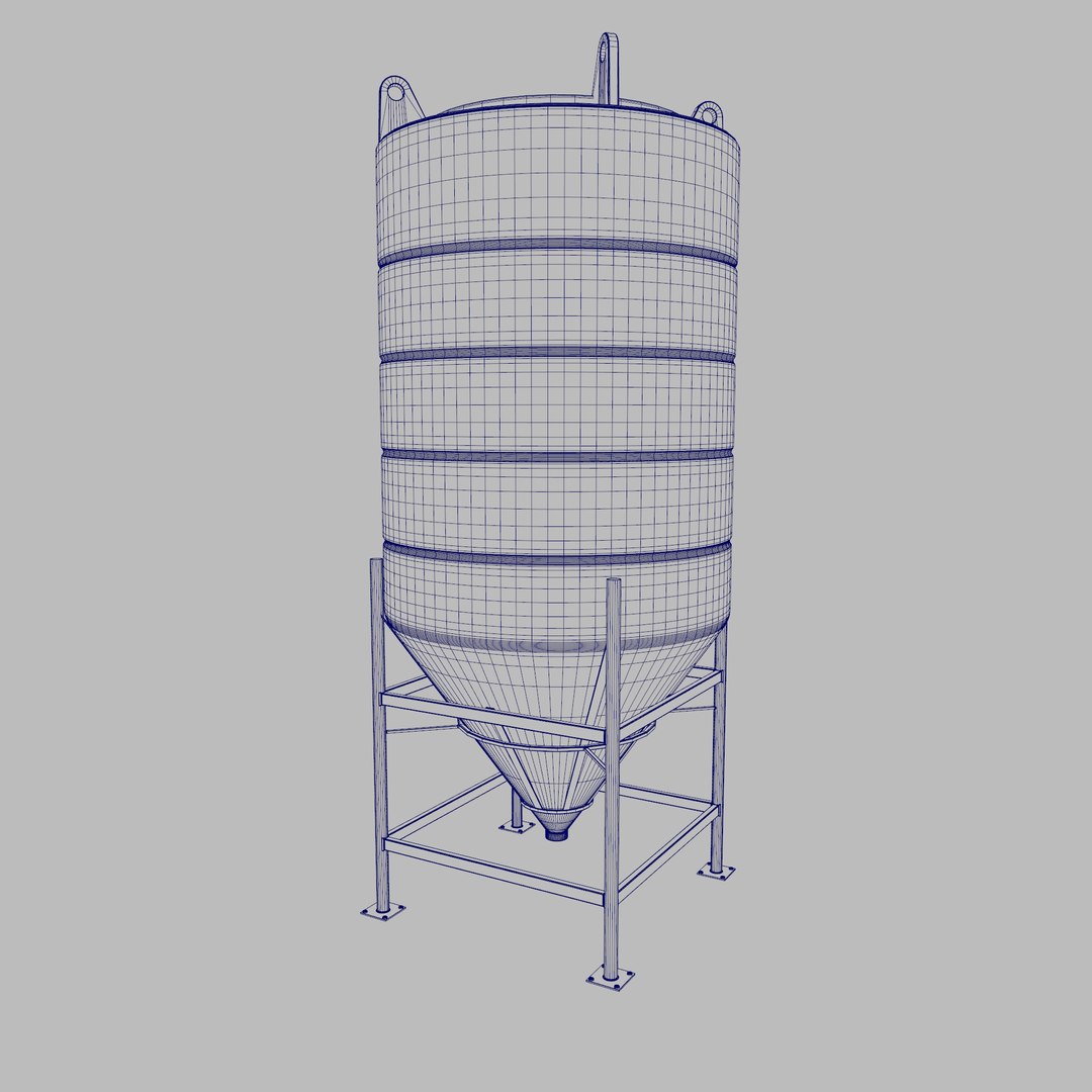 3D Industrial Cone Tank Model - TurboSquid 2313856
