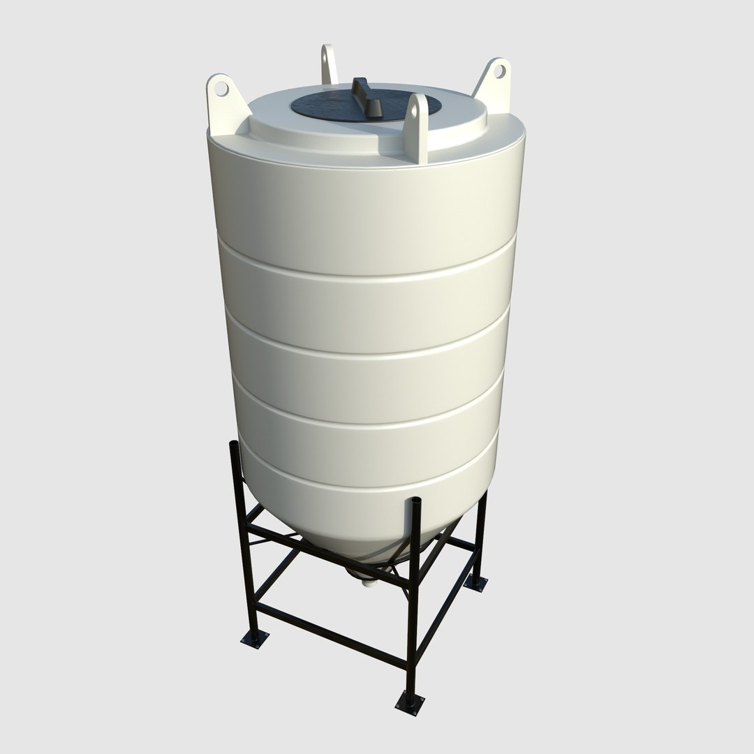 3D Industrial Cone Tank Model - TurboSquid 2313856