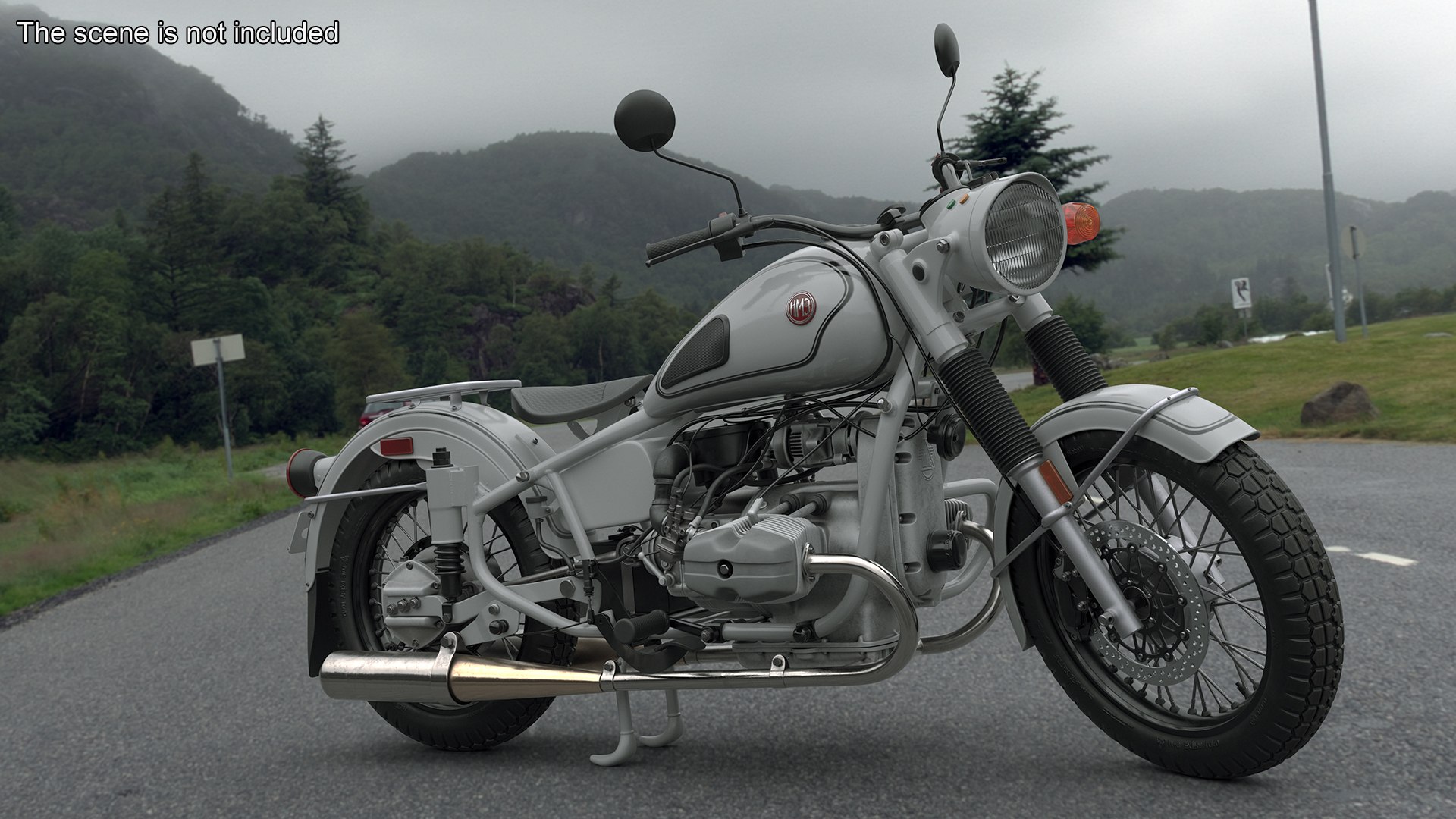 Motorcycles Ural M70 Rigged Collection Model - TurboSquid 2414498