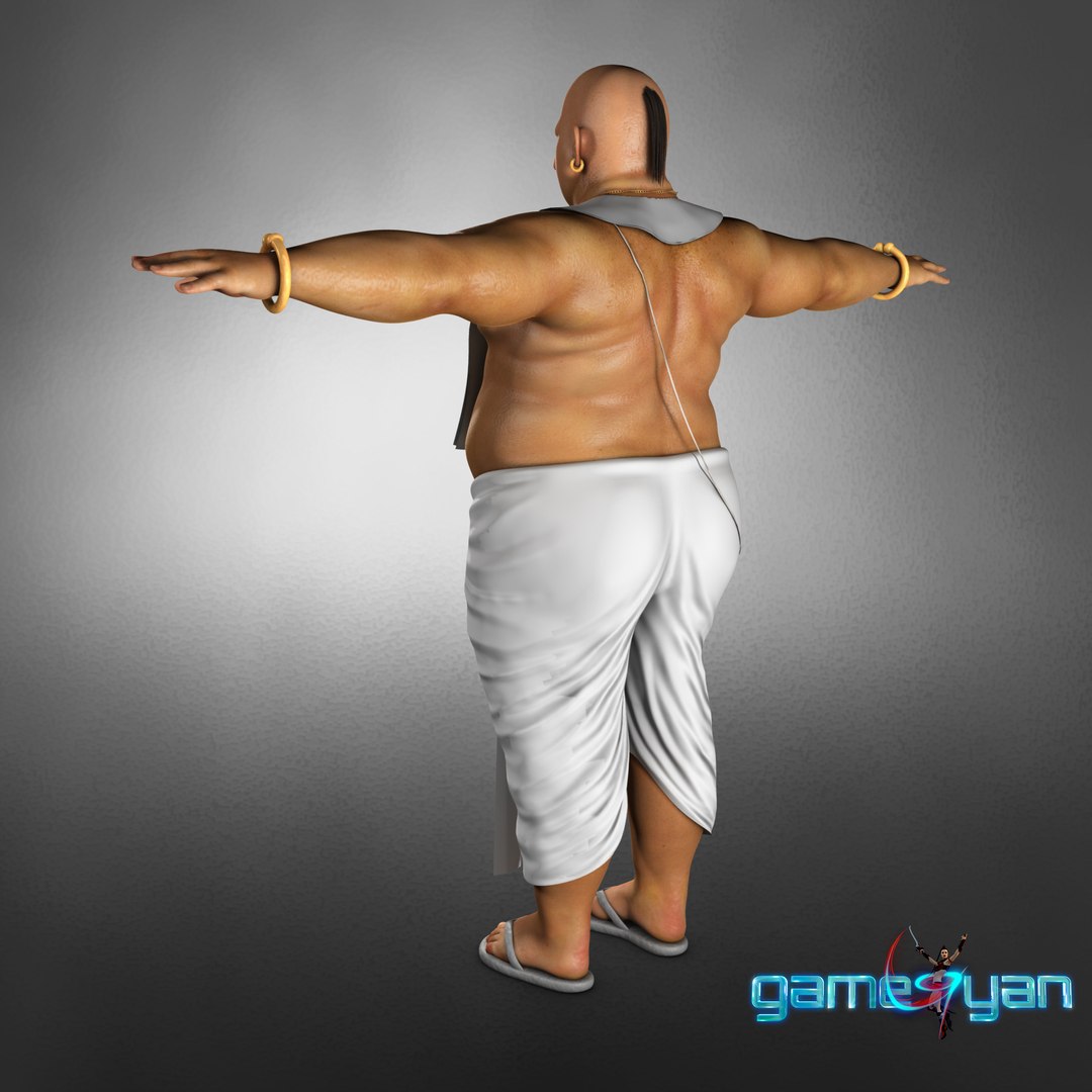 3D Semi Cartoon Indian Human Character Model - TurboSquid 1164703